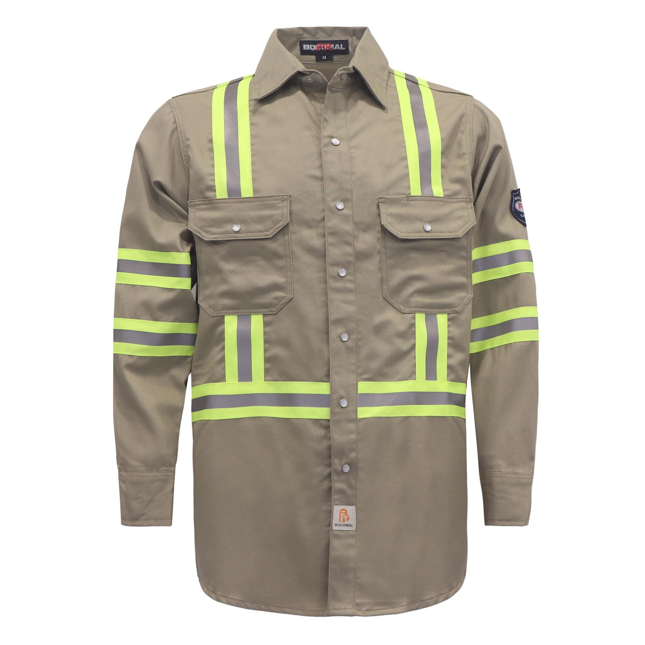 BOCOMAL FR Shirts High-Visibility,Flame-Retardant,7oz for Men - Walmart.com