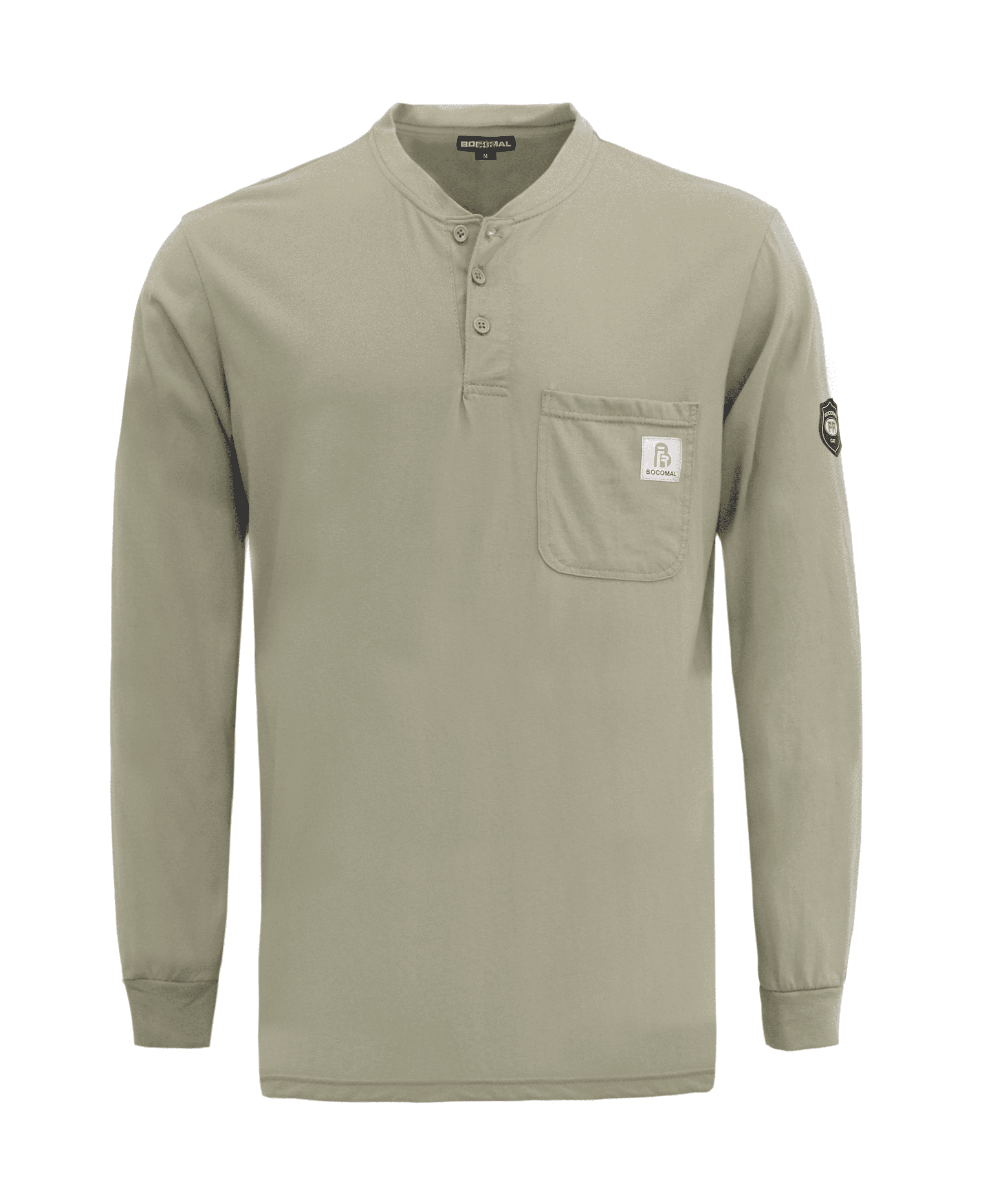 BOCOMAL FR Shirts for Men Flame Resistant Shirt 5.5oz 100% Cotton Light ...