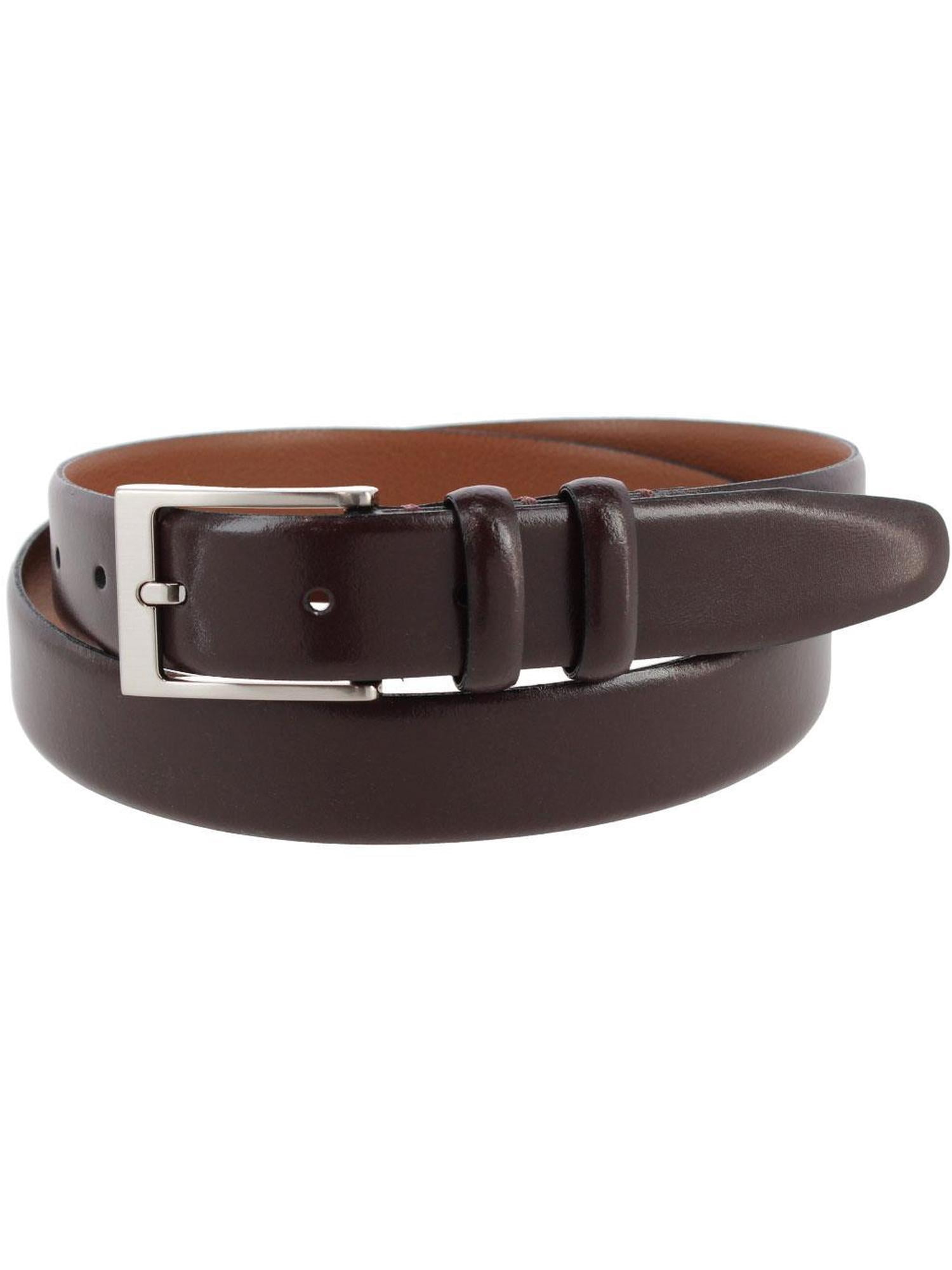 BOCONI Smooth Italian Leather Double Loop Belt (Men) - Walmart.com