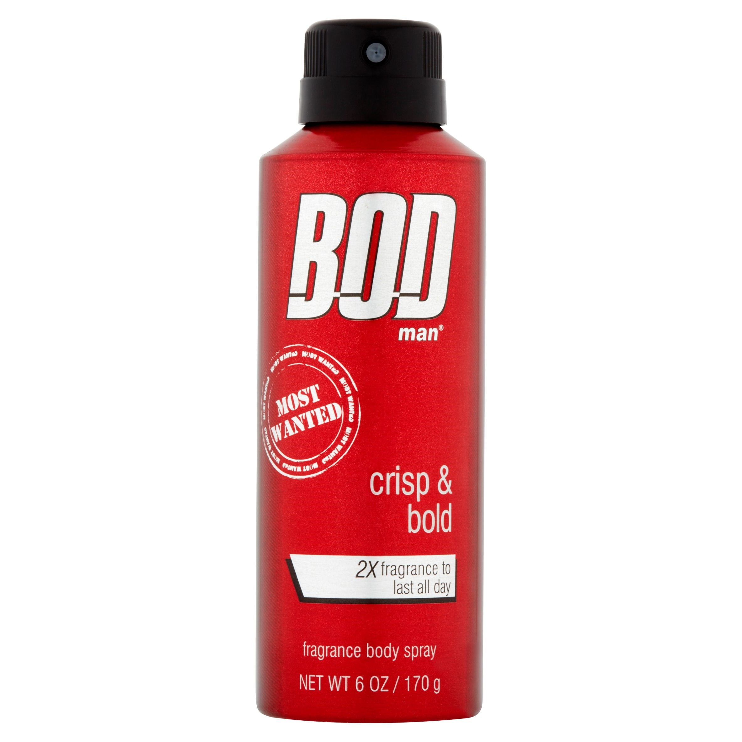 BOD Man Most Wanted Unisex Body Spray, 6 Oz - Walmart.com