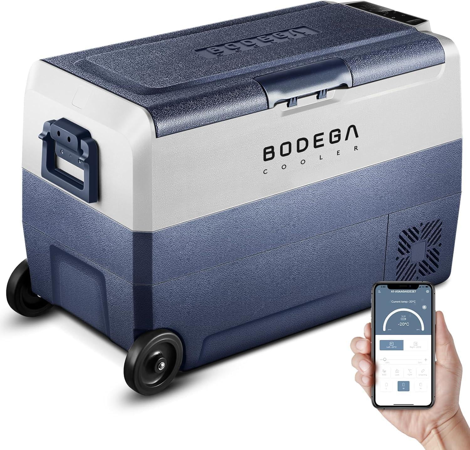 BODEGACOOLER 12 Volt Portable Refrigerator,64 Quart Car Fridge Dual ...