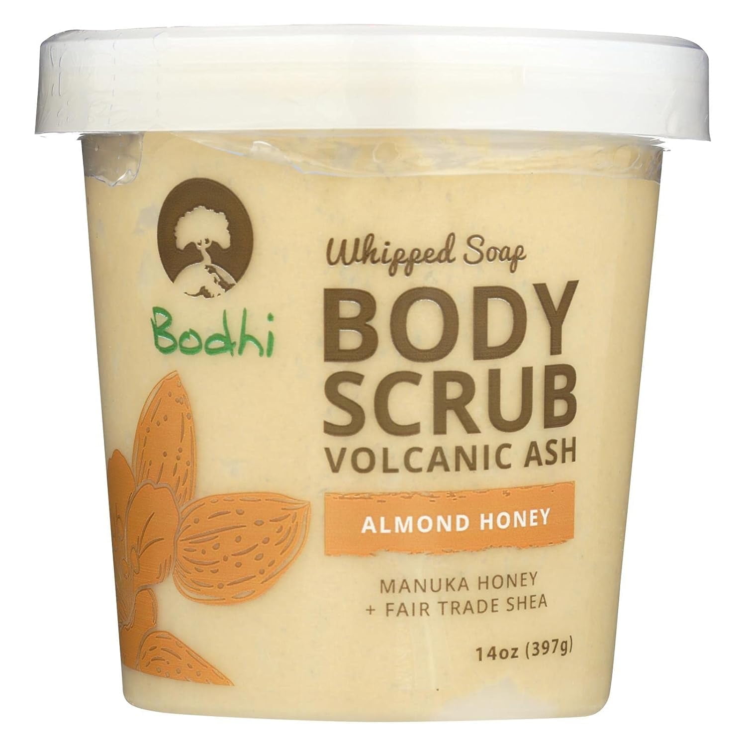 BODHI HANDMADE SOAP Almond Honey Volcanic Ash Whipped Soap Body Scrub ...