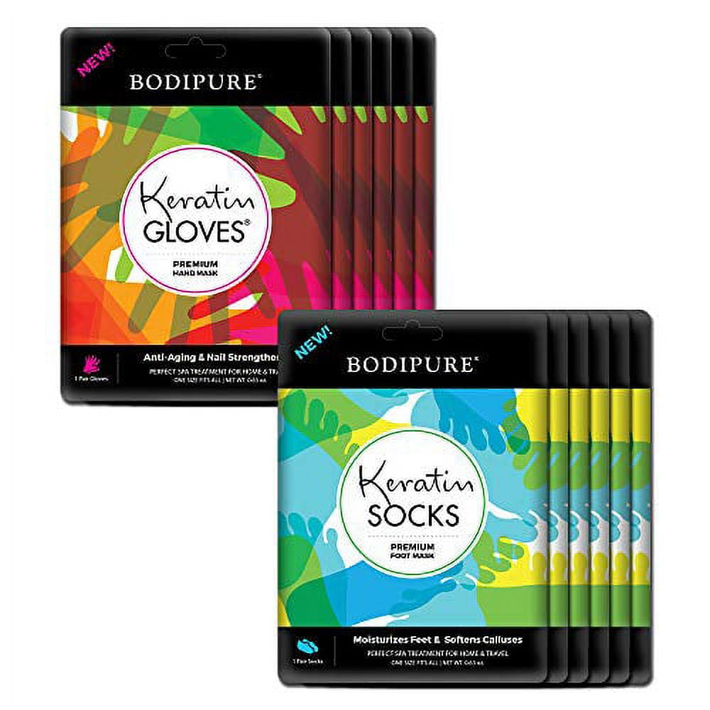 BODIPURE Premium Keratin Gloves and Socks â€“ Anti-aging Moisturizing ...