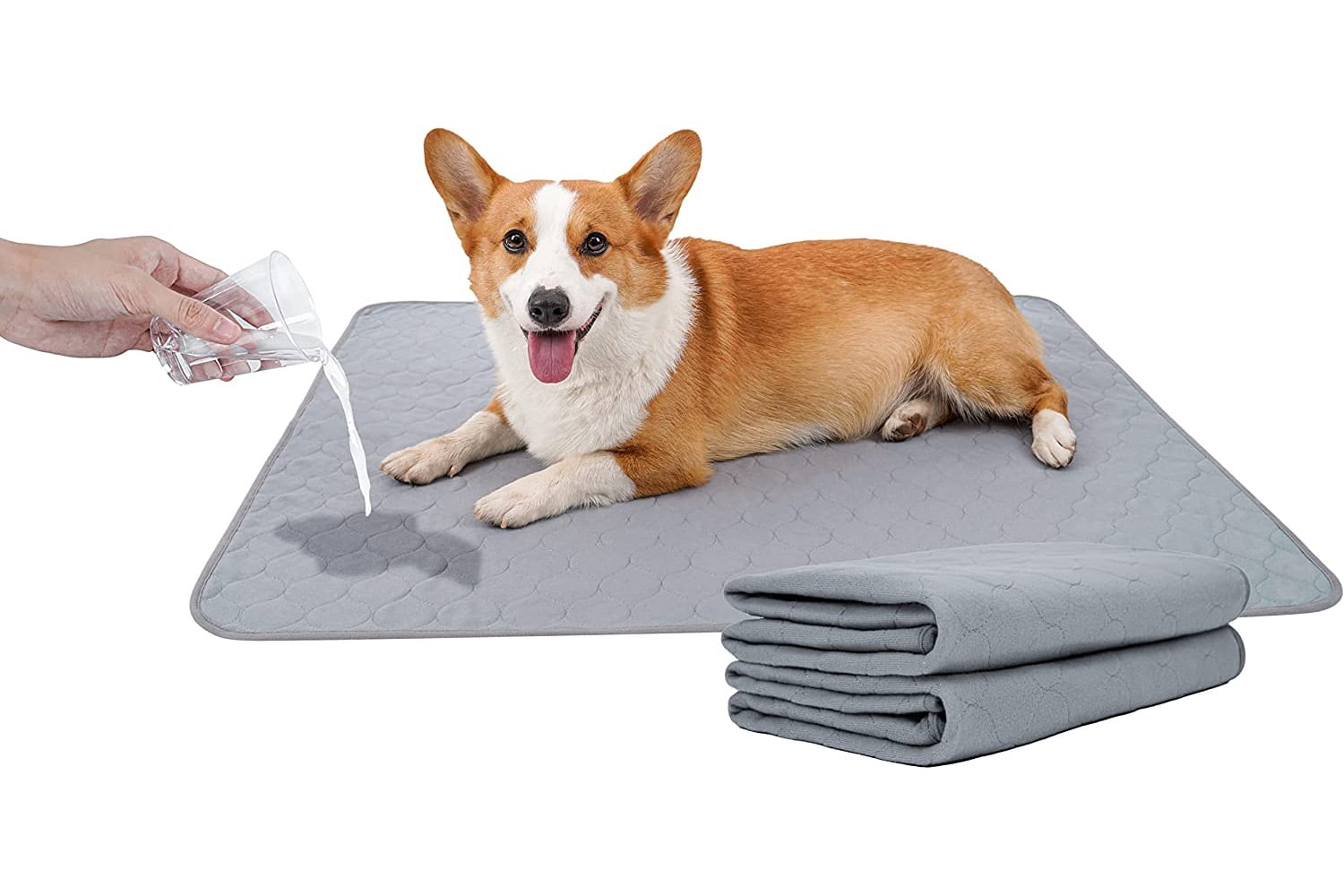 BODISEINT Washable Dog Pee Pads, Quilted Reusable Puppy Pee Pads for ...