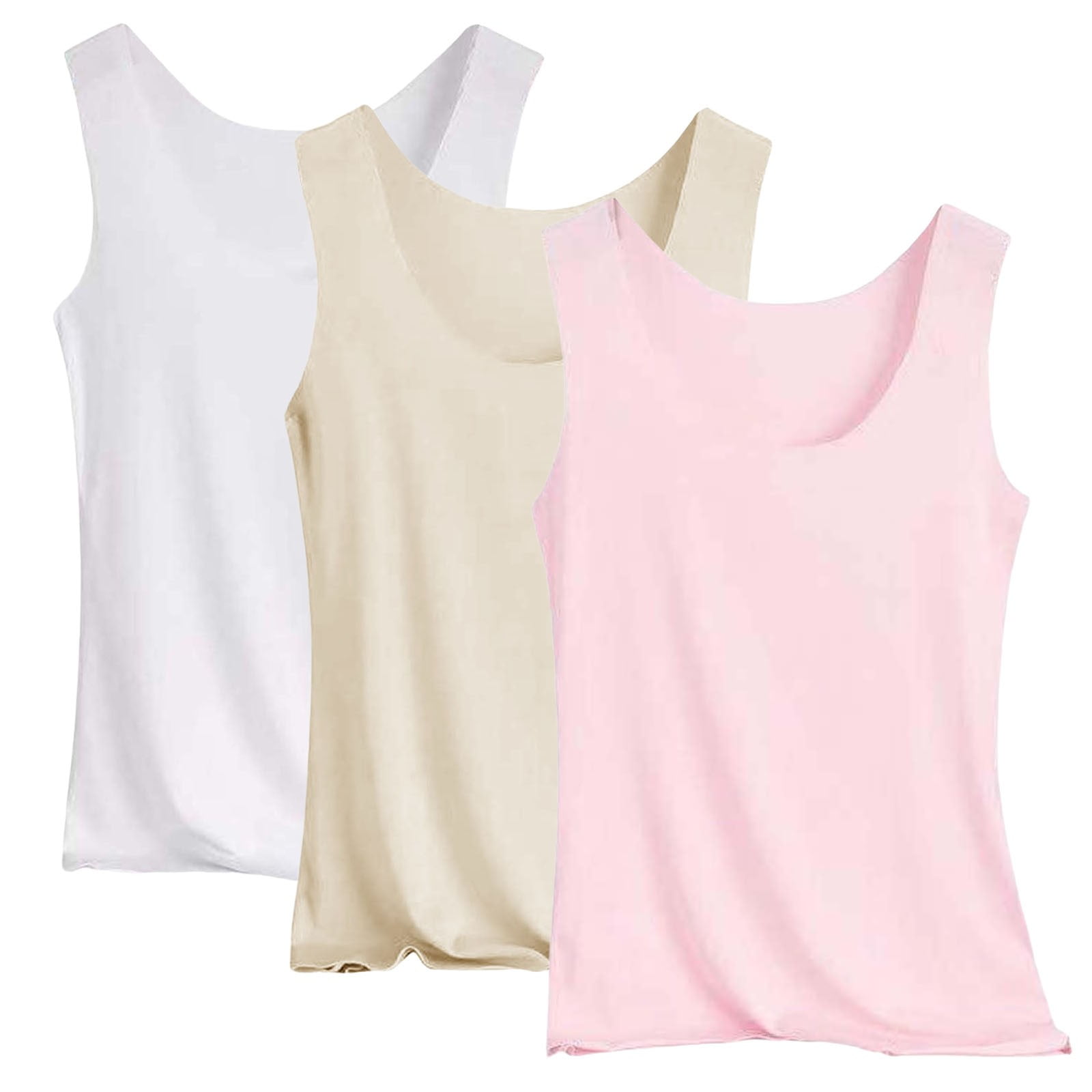BODOAO Basic Tank Tops for Women Undershirt Scoop Neck 2026 Fashion ...