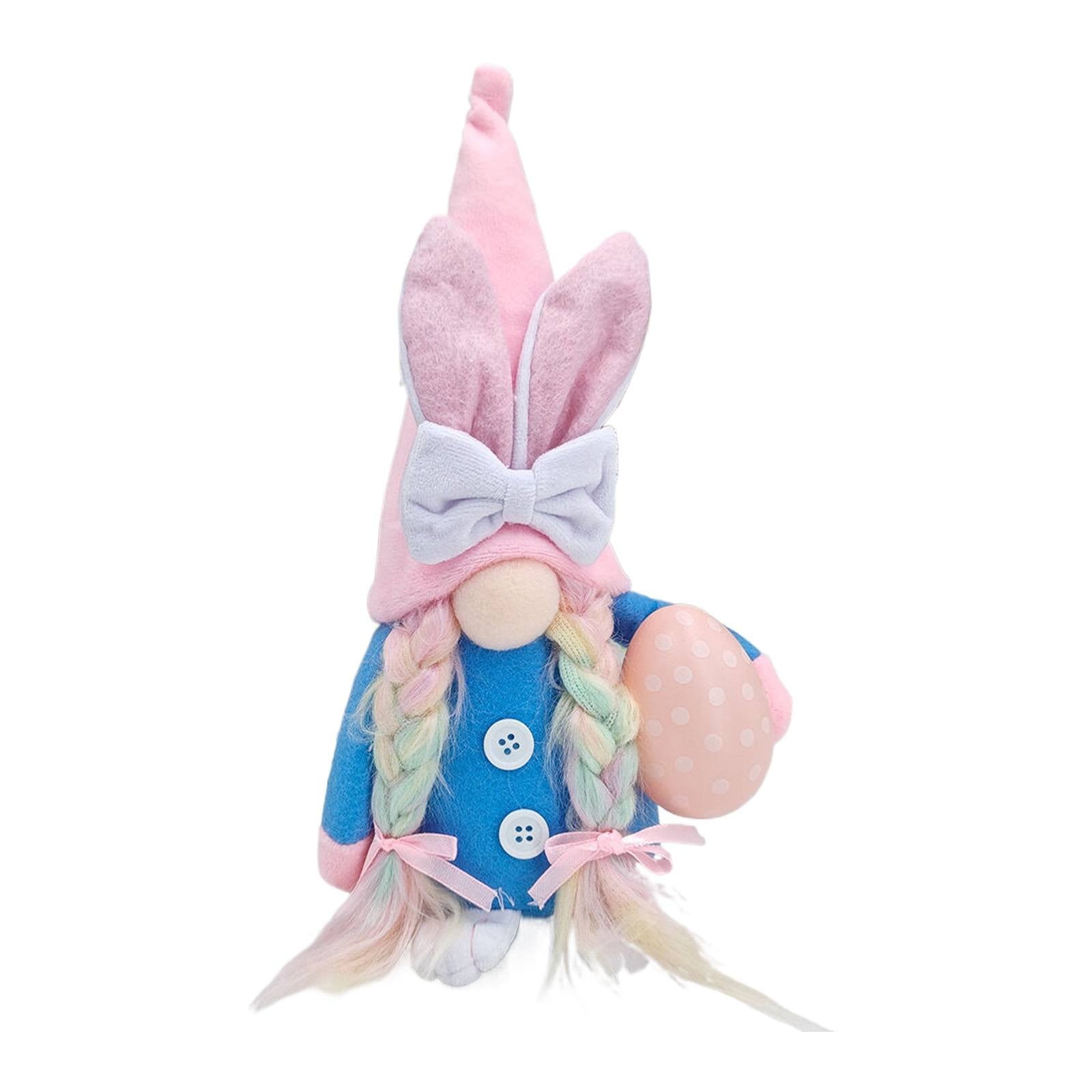 BODOAO Easter Gnomes Plush Decoration, Spring Bunny Dolls with Egg ...