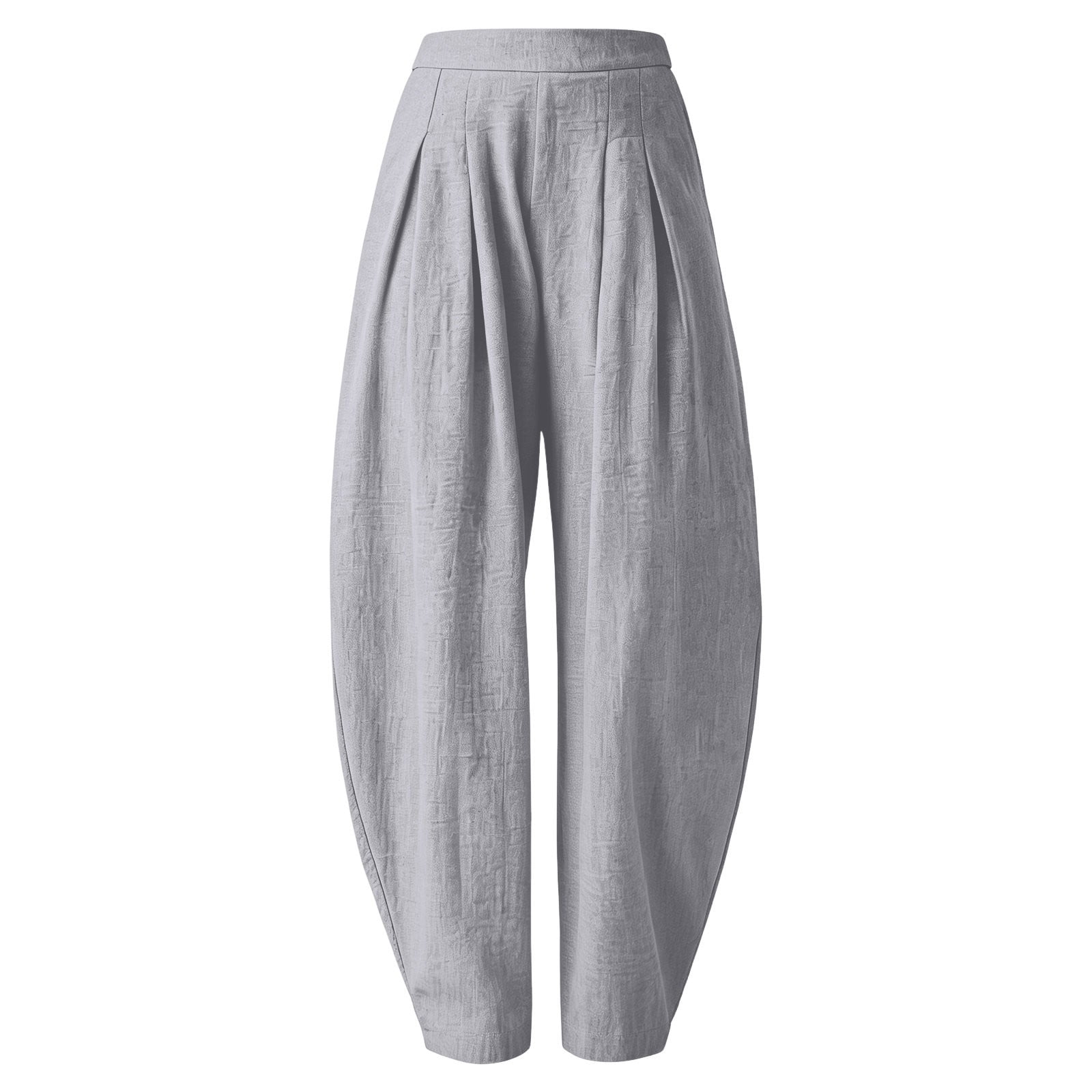 BODOAO Linen Pants for Women Soft Wide Leg Palazzo Baggy Drawstring ...