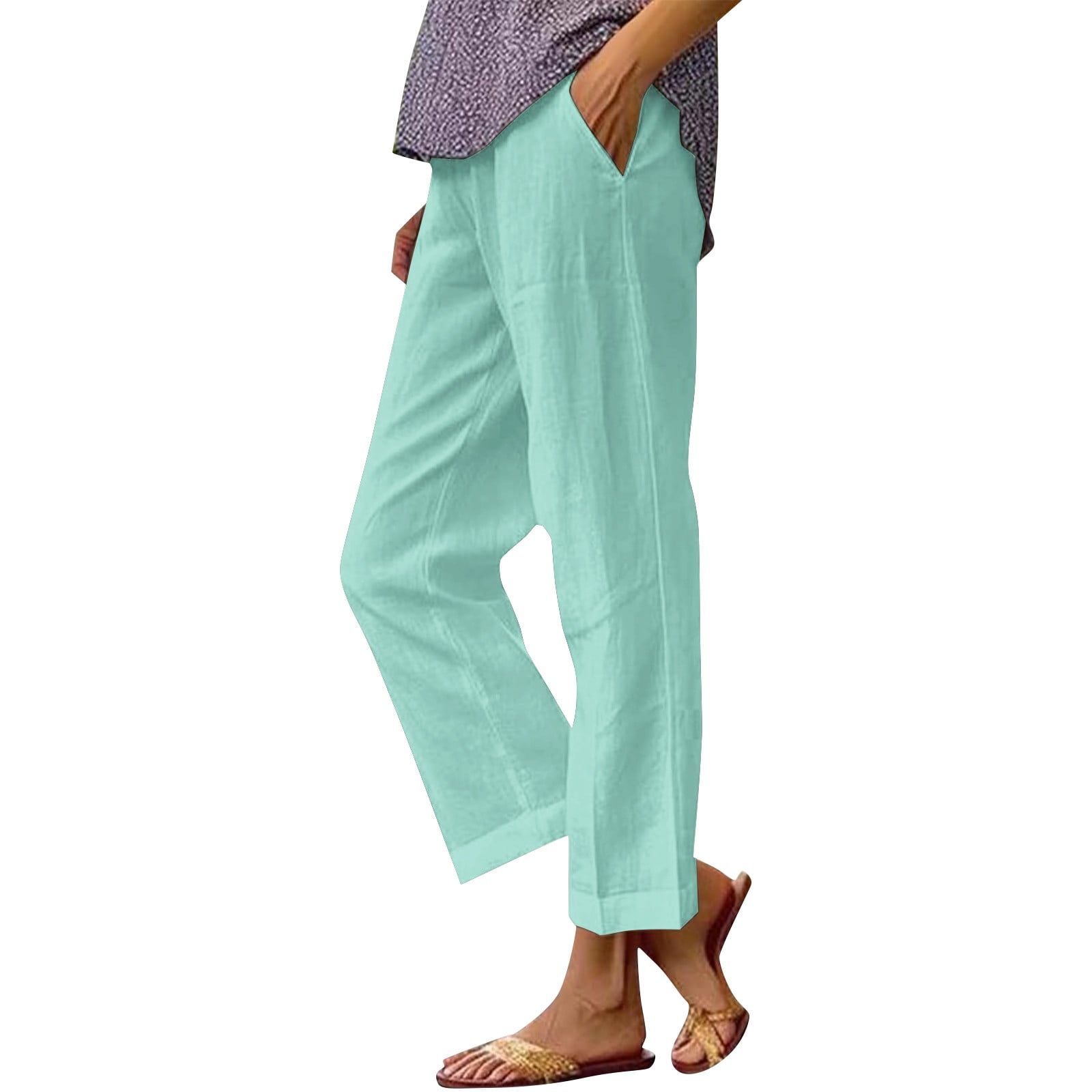 BODOAO Summer Linen Pants for Women Beach Trousers 2026 Beach Travel ...