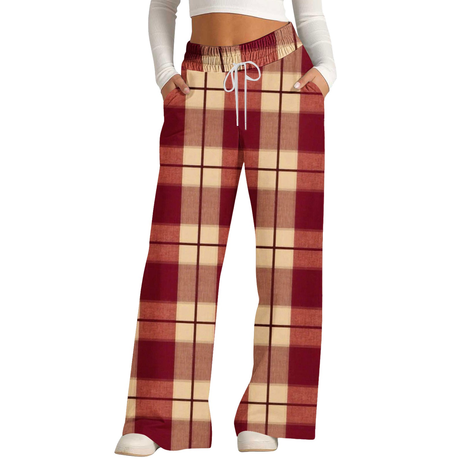 BODOAO Wide Leg Sweatpants Women Baggy Low Rise Oversized Straight Leg ...