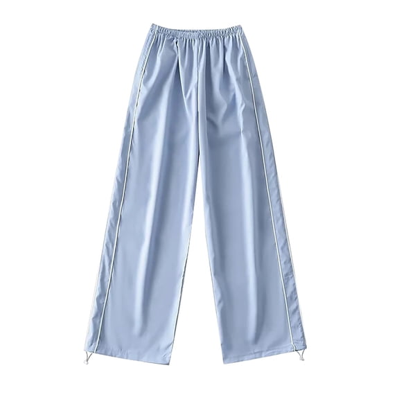 BODOAO Women's Baggy Sweatpants Wide Leg Track Pants Elastic Waist ...