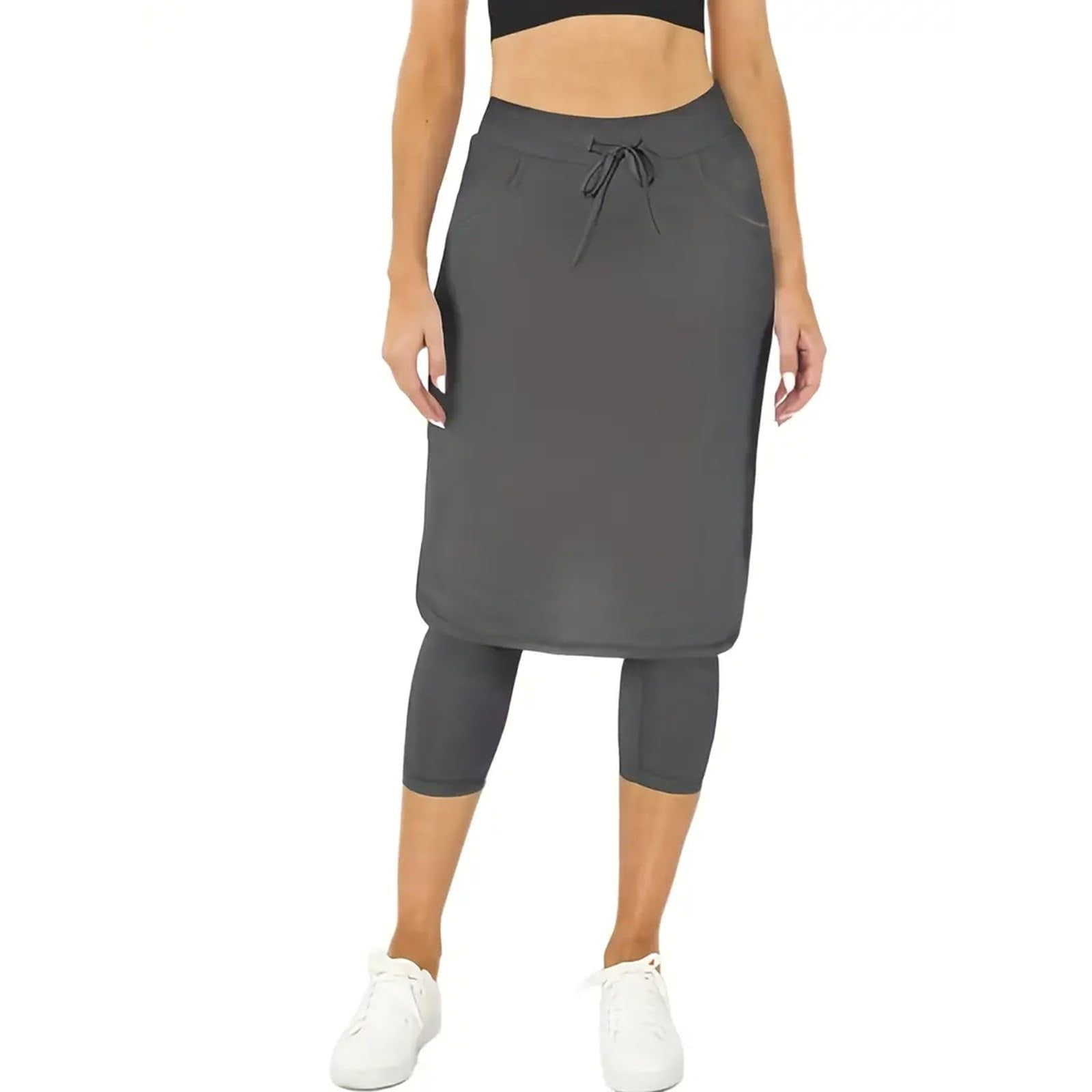 BODOAO Women's Drawstring Short Skirt Quick Drying Tennis Yoga Fitness ...