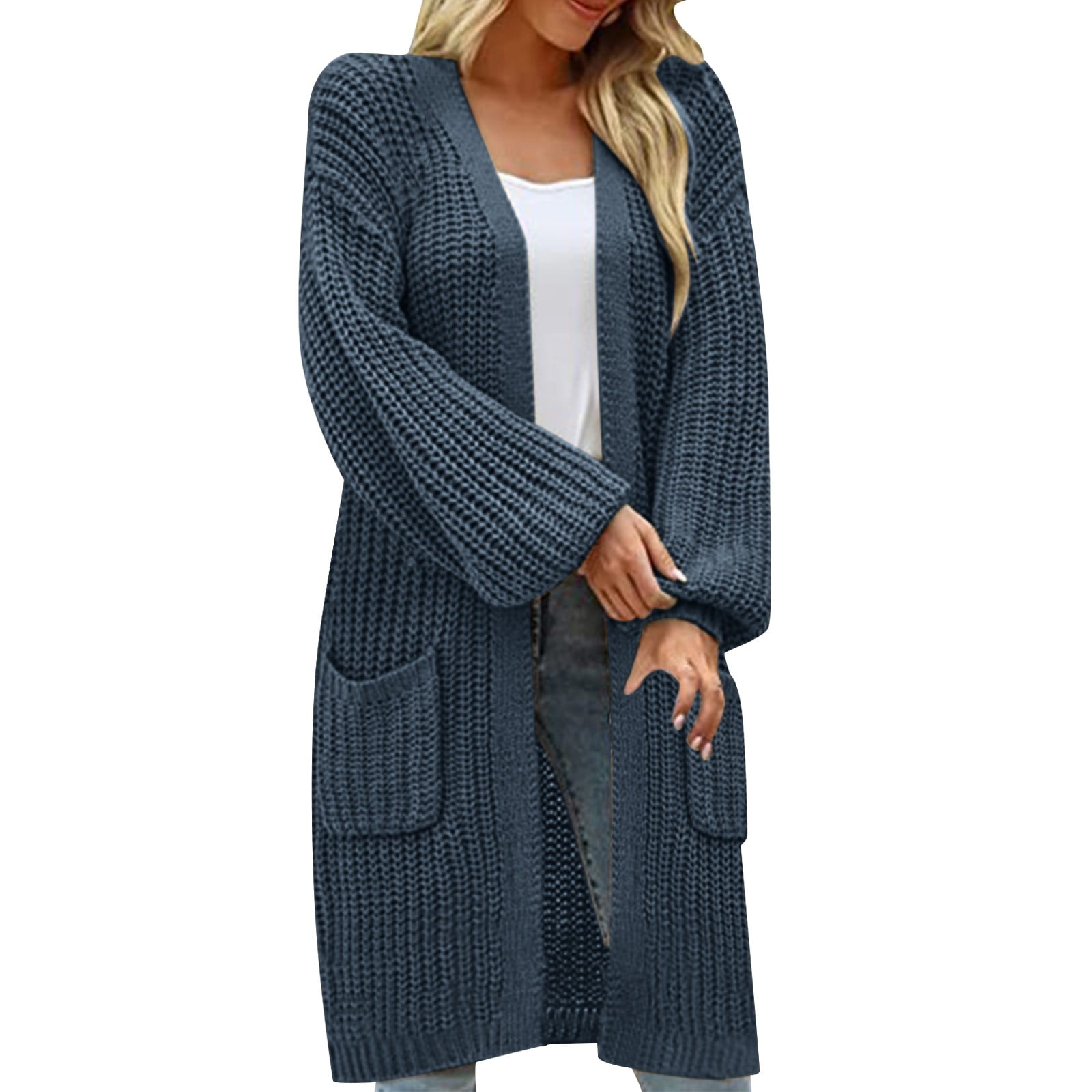 BODOAO Women's Knit Open Front Cardigan Sweaters 2025 Fall Winter ...