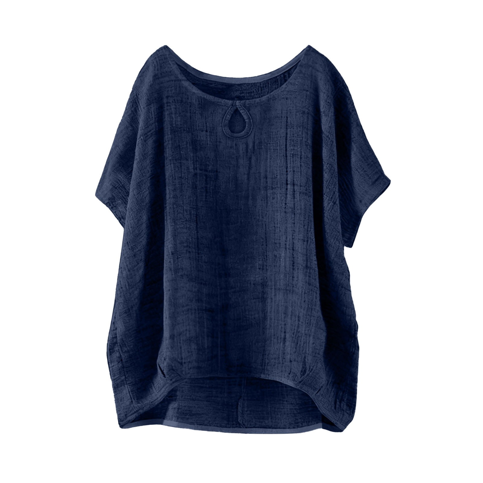 BODOAO Women's Linen Tops And Blouses Summer Office Blouses Beach Tops ...