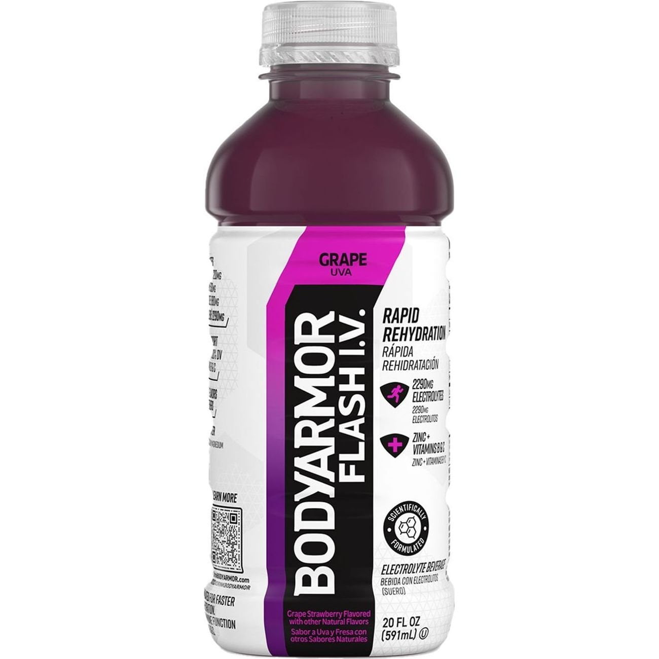 BODYARMOR Flash I.V. Rapid Rehydration Electrolyte Beverage - 20 oz ...