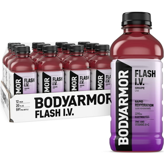 BODYARMOR Hydrating Electrolyte Sports Drink Grape Flavored, 20 fl oz ...