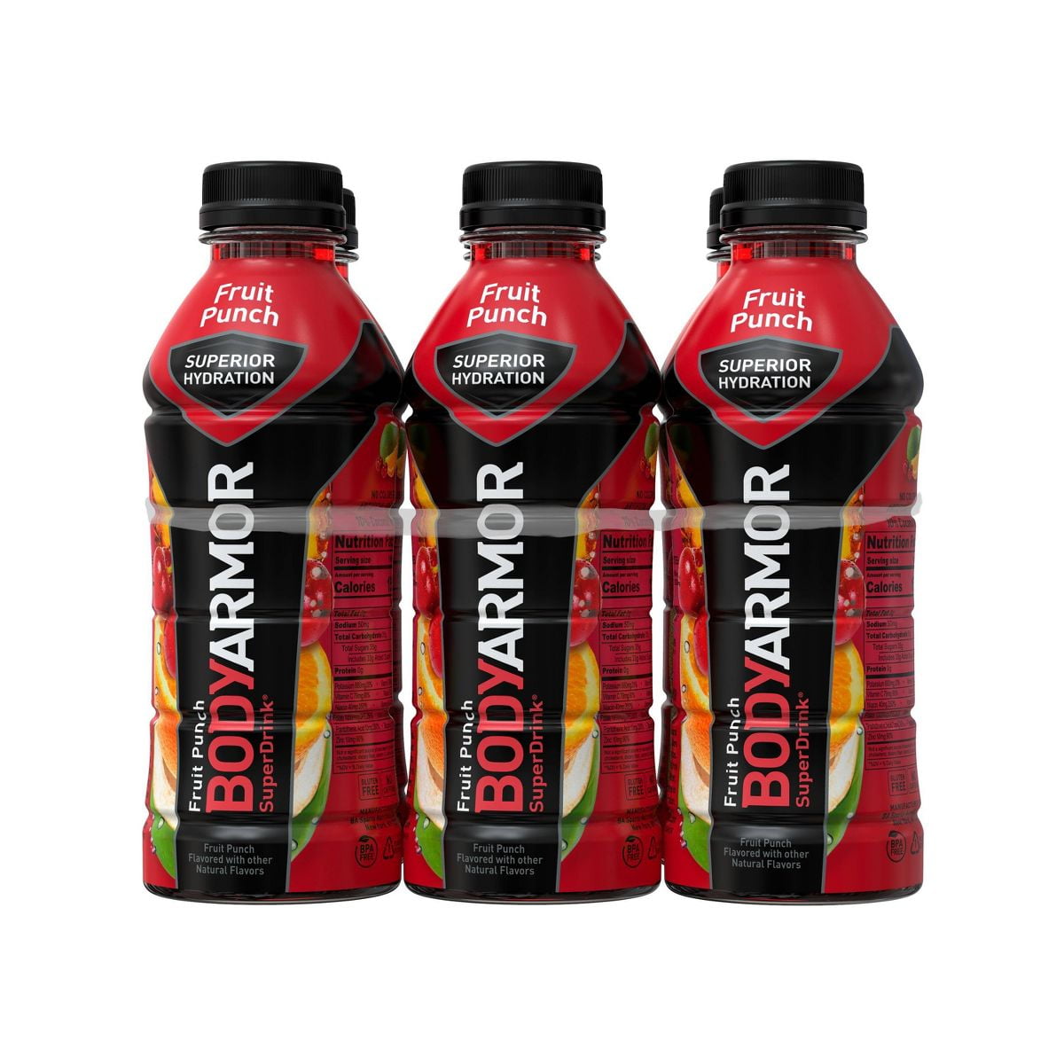 BODYARMOR Fruit Punch Sports Drink - 6pk/20 fl oz Bottles - Pack of 2 ...