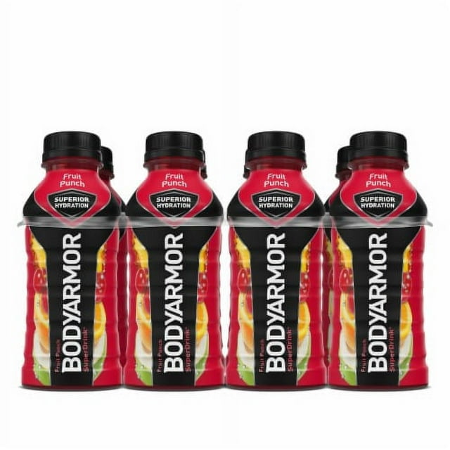 BODYARMOR Fruit Punch Sports Drink Multipack Bottles 8 bottles / 12 fl ...