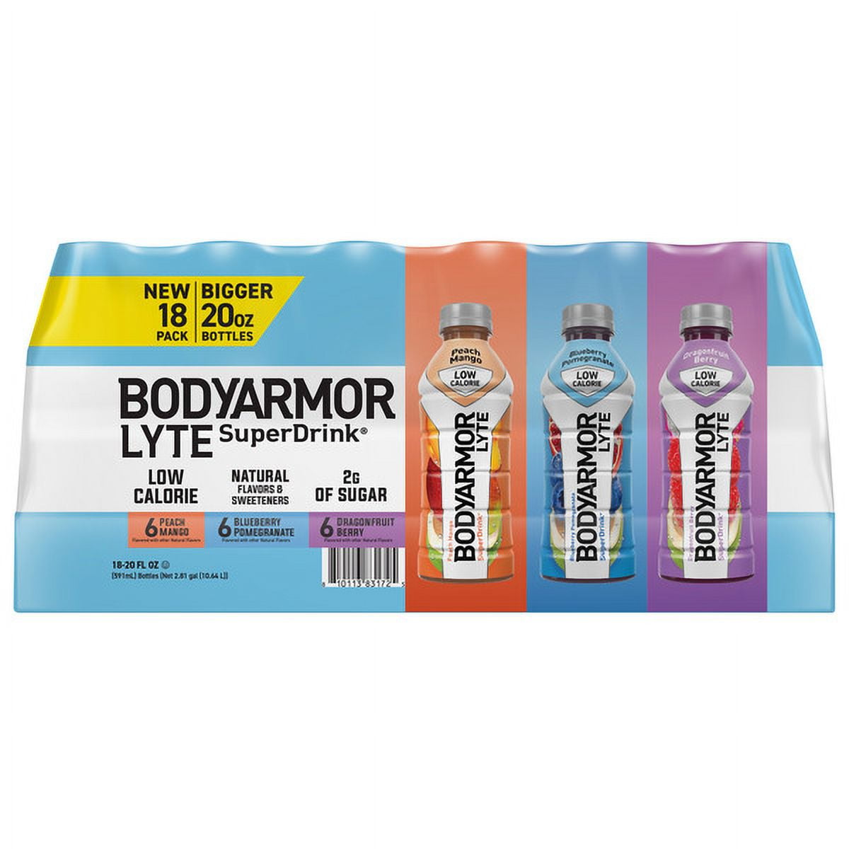 BODYARMOR LYTE SuperDrink, Variety Pack, 20 fl oz, 18 ct - Walmart.com