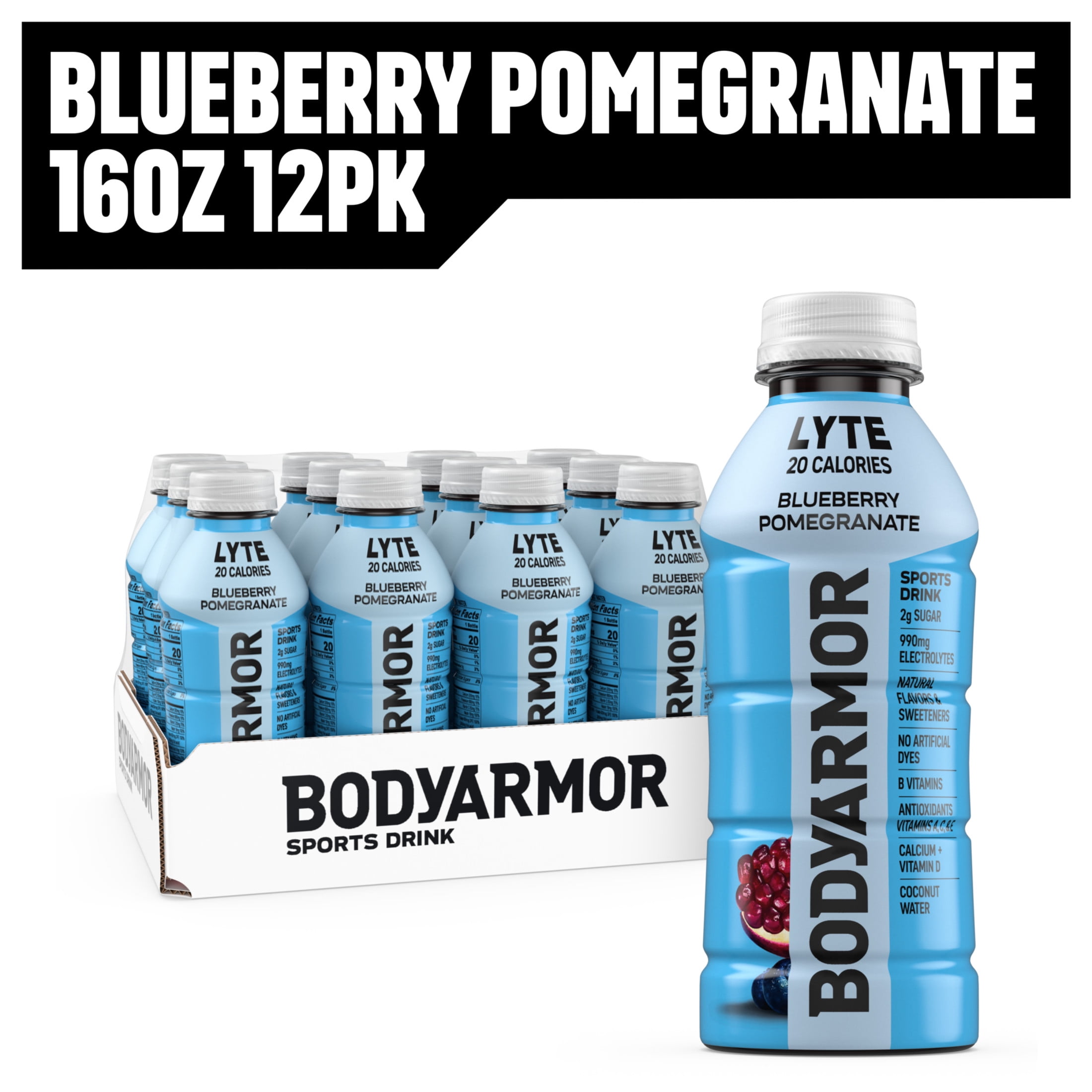BODYARMOR LYTE Zero Sugar, Low Calorie Sports Drink, Blueberry ...