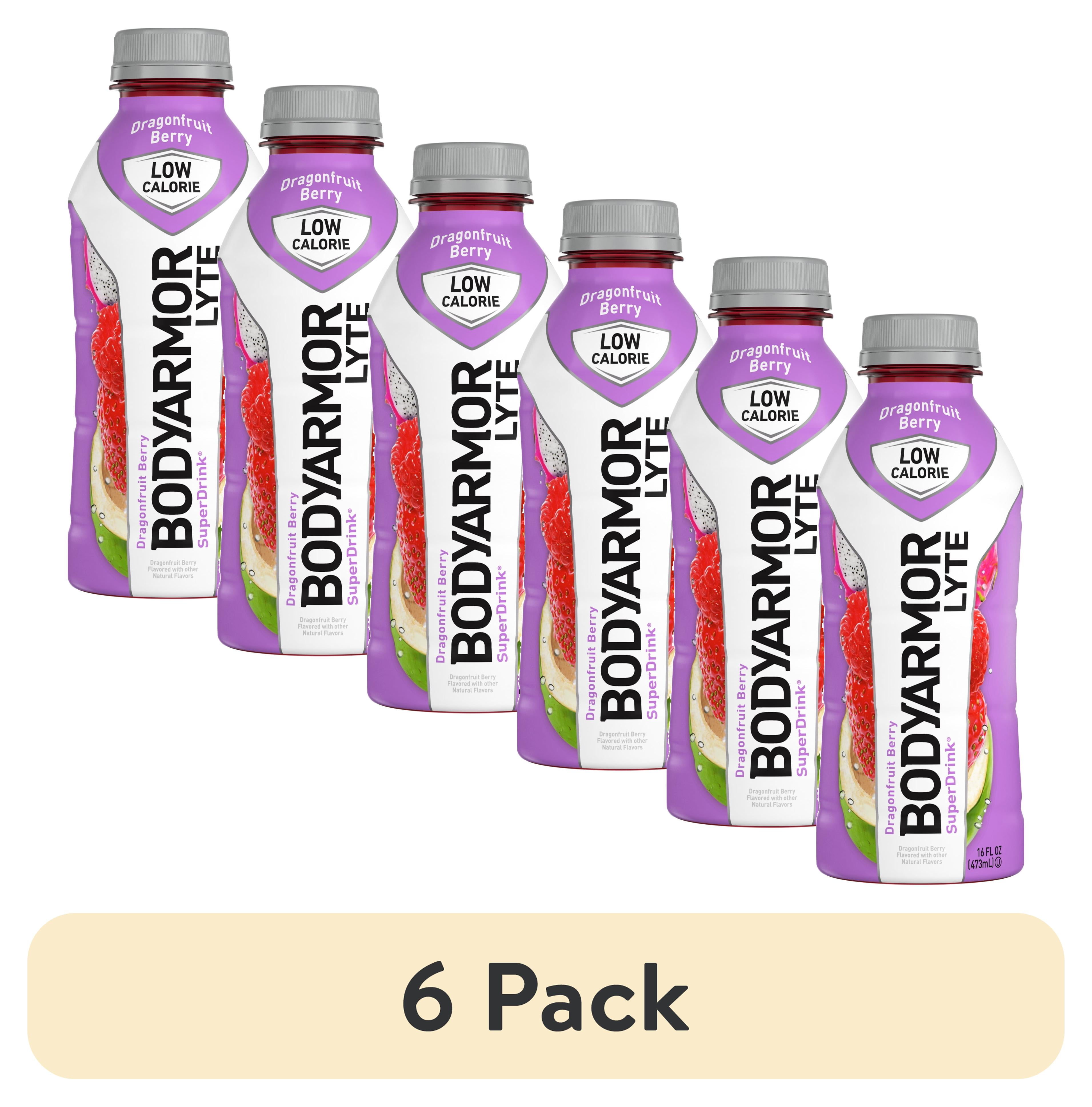 (6 pack) BODYARMOR Lyte Dragonfruit Berry Sports Drink, 16 fl oz Bottle ...
