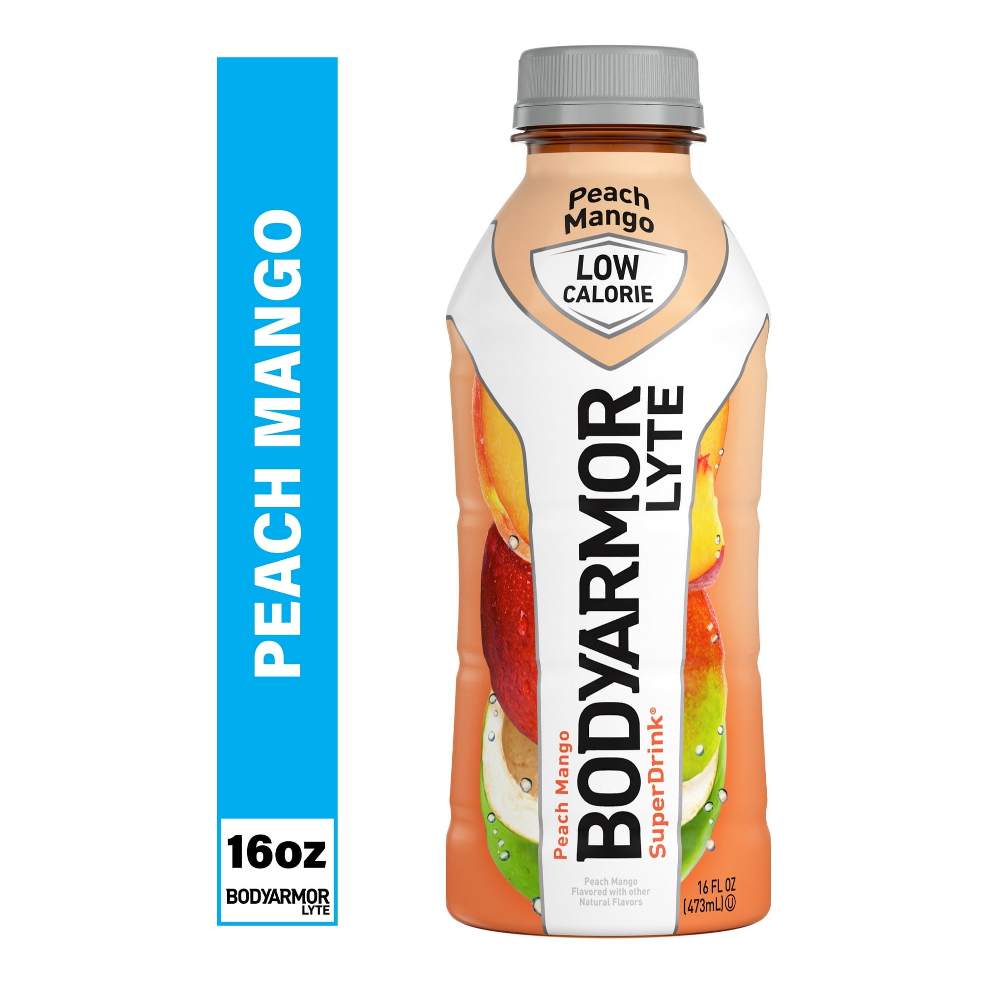 BODYARMOR Lyte Peach Mango Electrolyte Sports Drink, 16 fl oz Bottle ...
