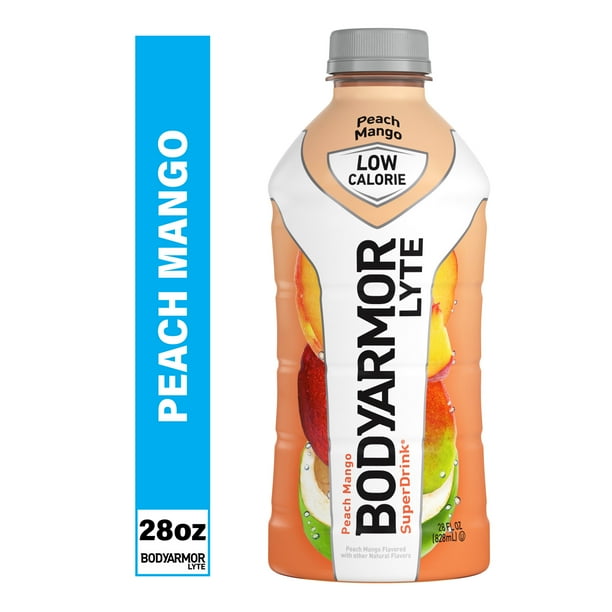 BODYARMOR Lyte Peach Mango Sports Drink, 28 fl oz Bottle - Walmart ...