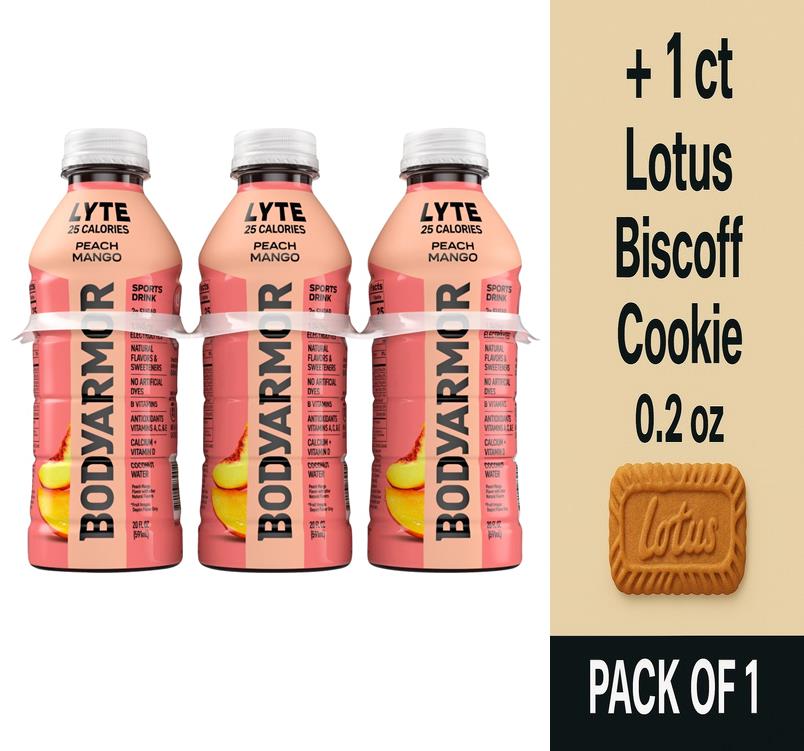 BODYARMOR Lyte Peach Mango Sports Drink Multipack Bottles 6 bottles ...