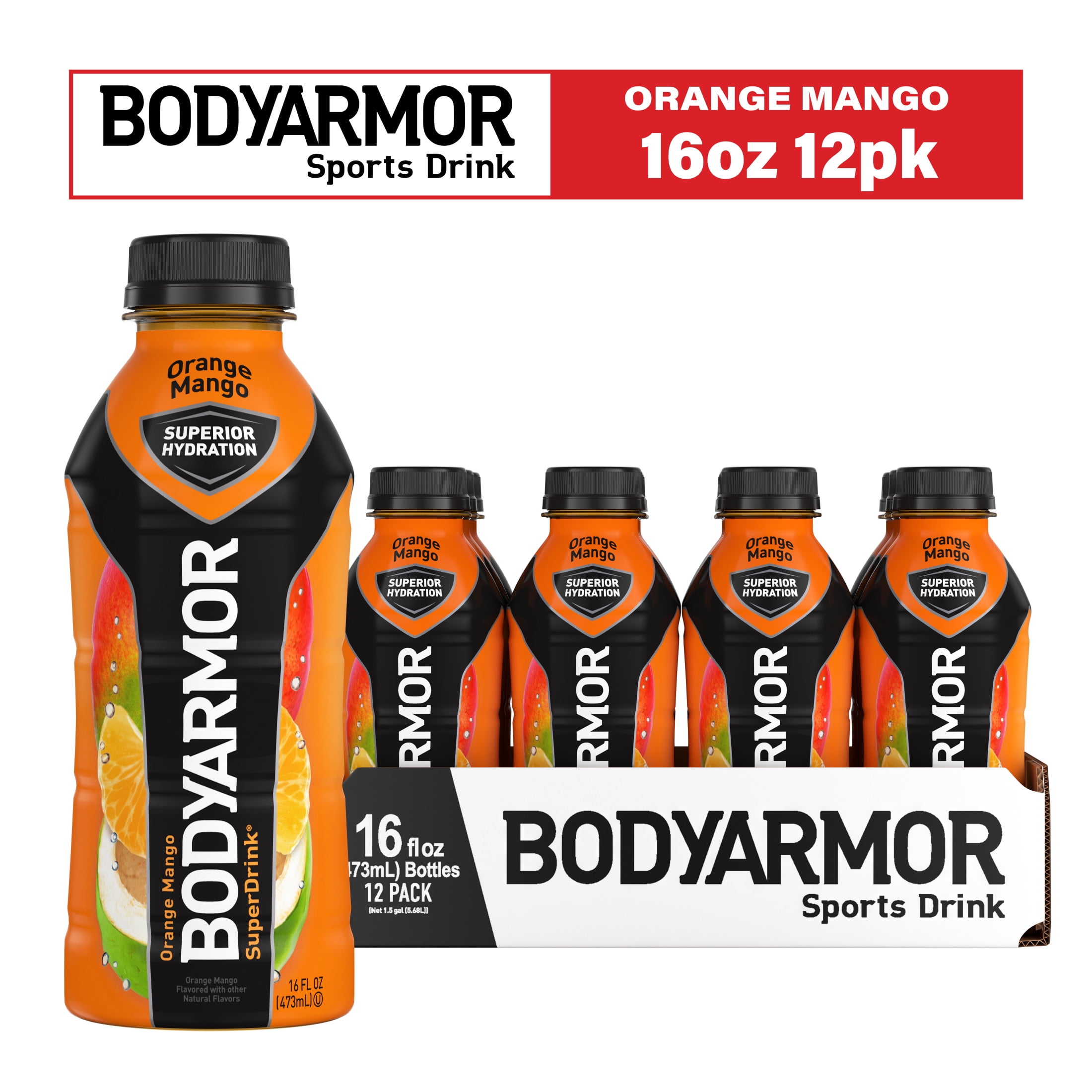 BODYARMOR Orange Mango Sports Drink, 16 Fl. Oz., 12 count - Walmart.com