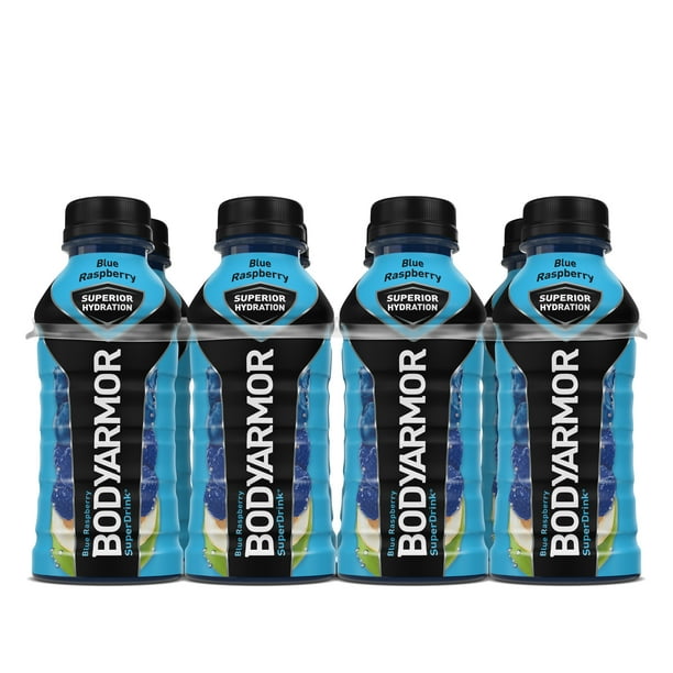 BODYARMOR Sports Beverage, Blue Raspberry, Potassium & Antioxidants, 12 ...