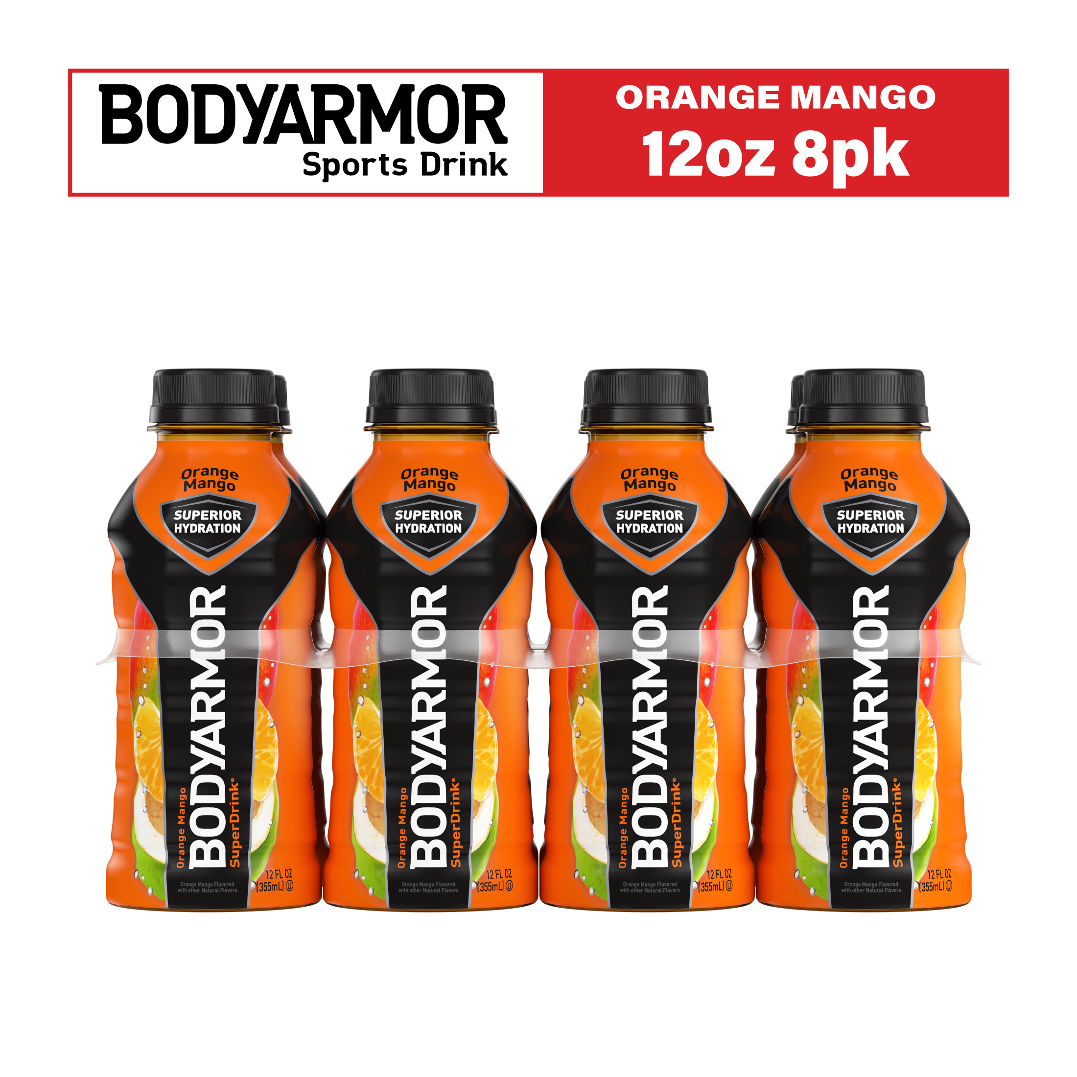 BODYARMOR SuperDrink Fruit Punch Sports Drink, 12 fl oz bottles, 8 pack ...