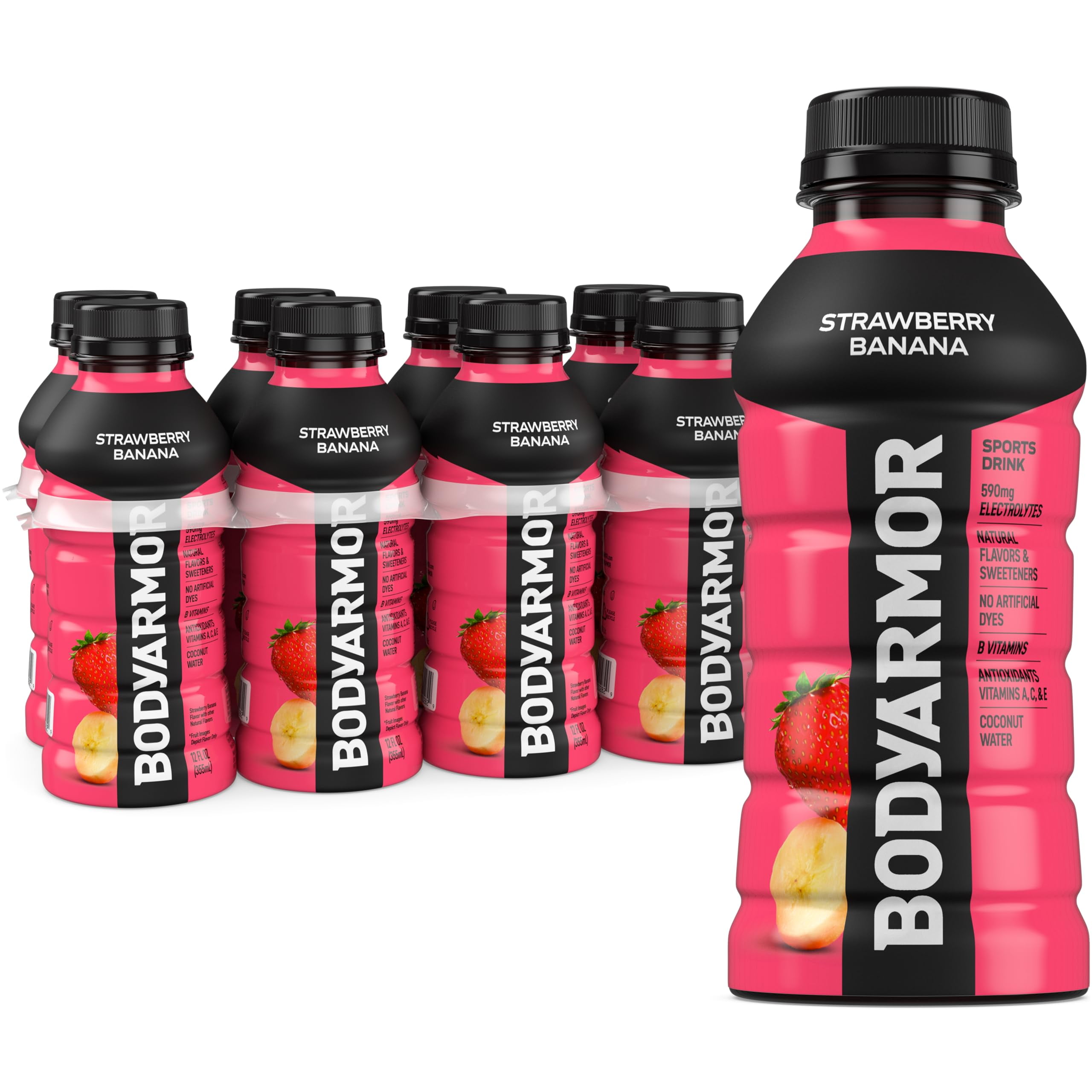 BODYARMOR Sports Drink SCH4 Sports Beverage, Strawberry Banana, Coconut ...