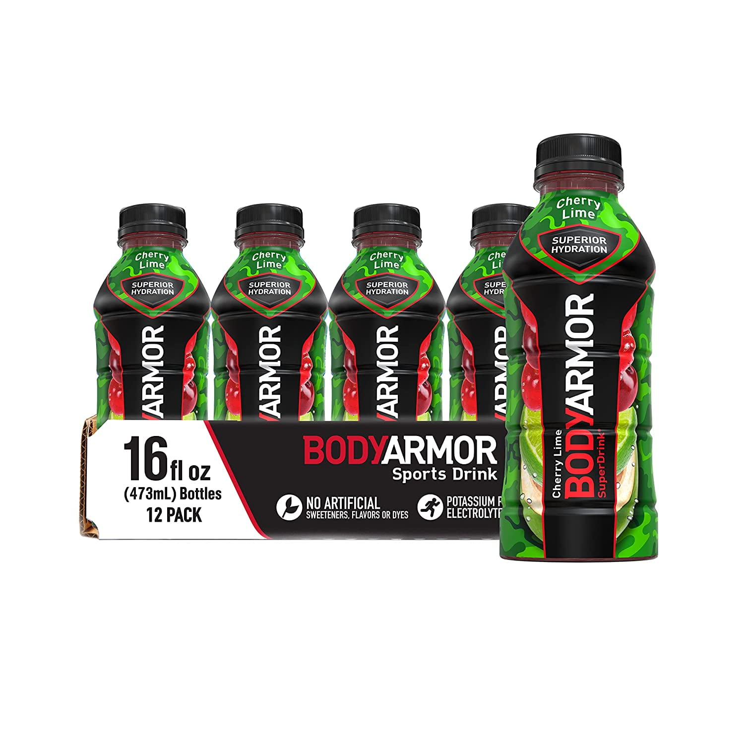 BODYARMOR Cherry Lime Sports Drink, Vitamins & Electrolytes, 16 Fl Oz ...