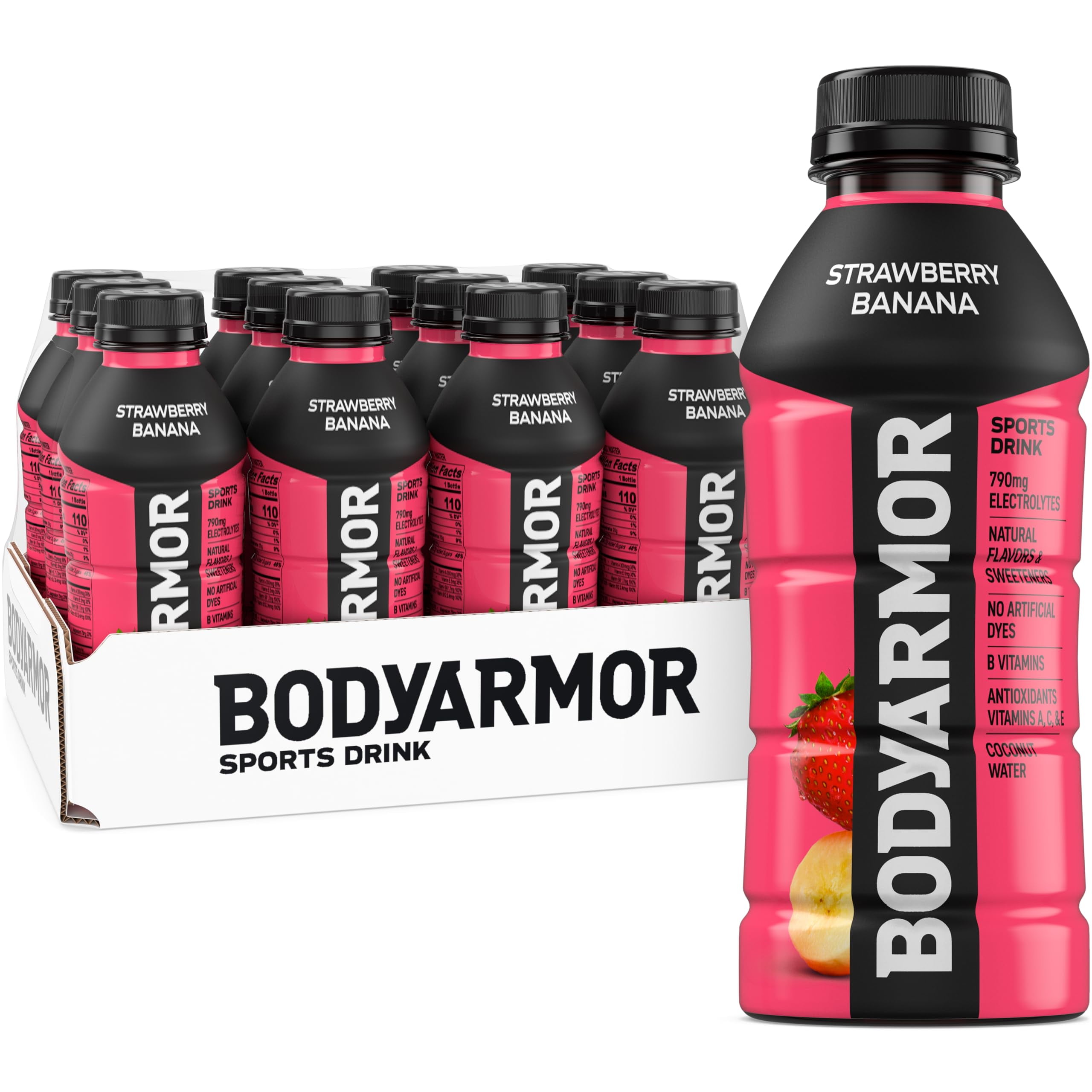 BODYARMOR Sports Drink Sports Beverage, Strawberry Banana, KMC2Coconut ...