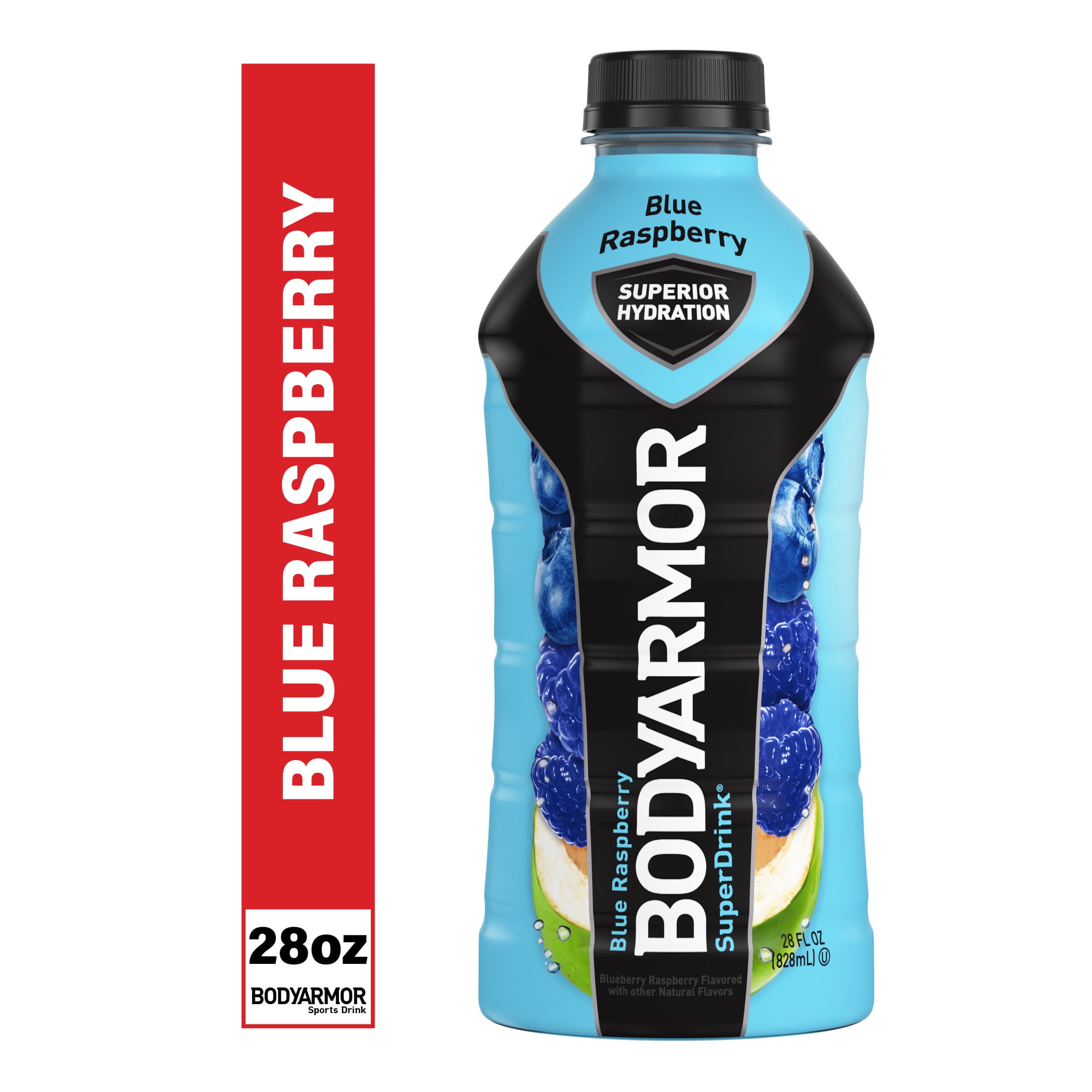 BODYARMOR SuperDrink Blue Raspberry Sports Drink, 28 fl oz Bottle ...