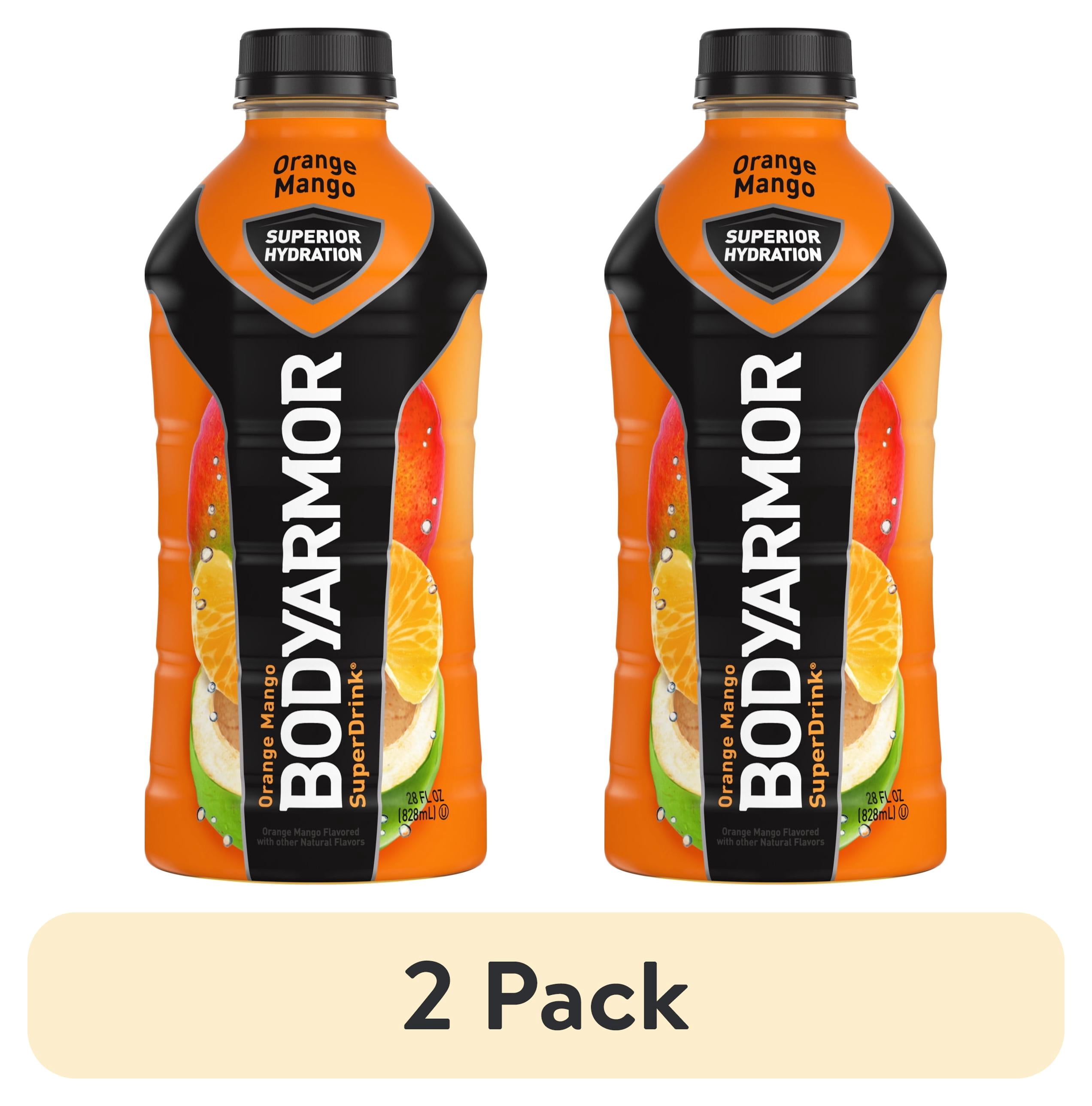 (2 pack) BODYARMOR SuperDrink Orange Mango Sport Drink, 28 fl oz Bottle ...