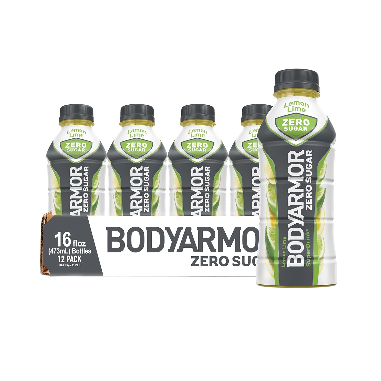 BODYARMOR ZERO Lemon Lime Sports Drink, Low-Calorie Hydration, 16 fl oz ...