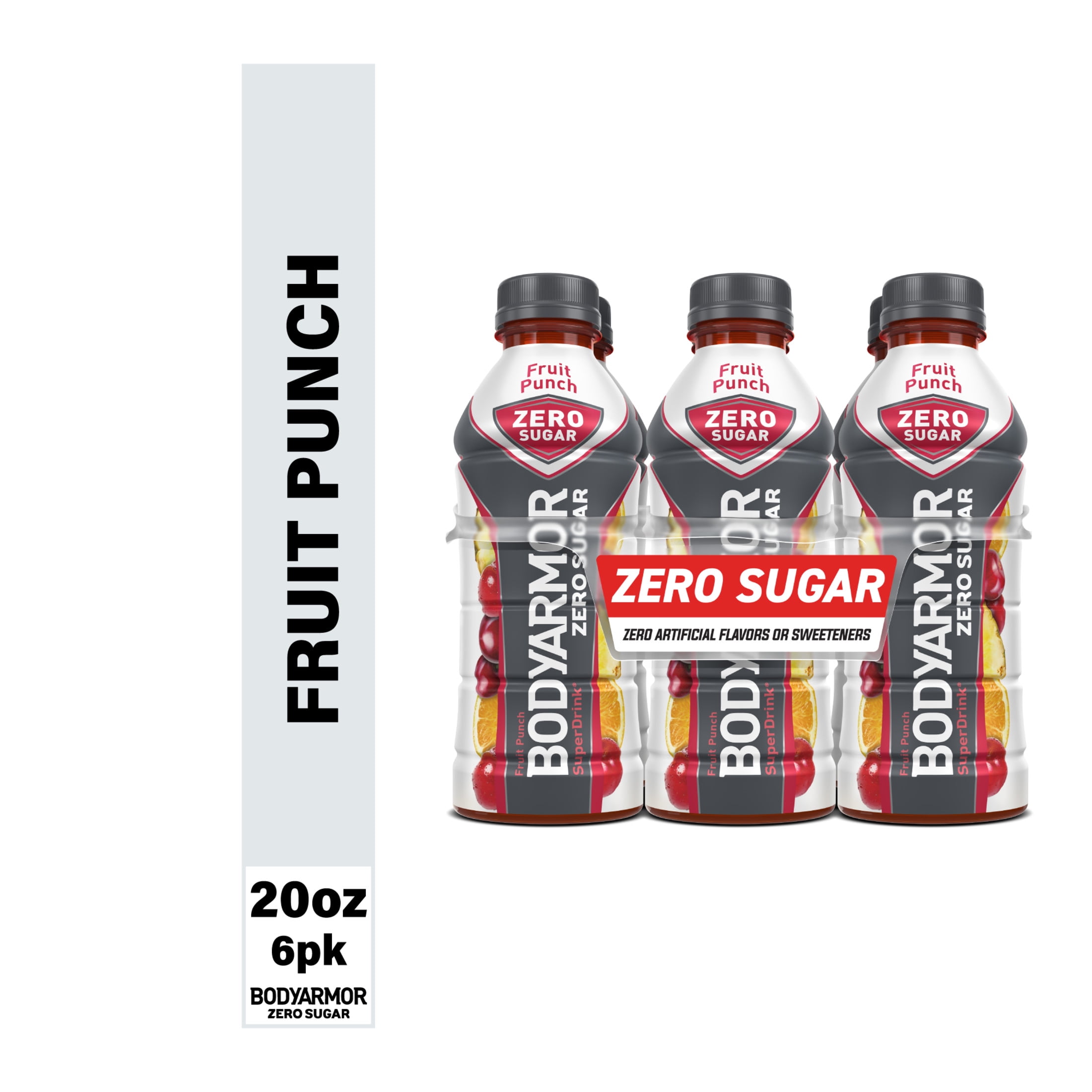 BODYARMOR ZERO Sugar Sports Drink Fruit Punch, 20 fl oz, 6 Pack ...