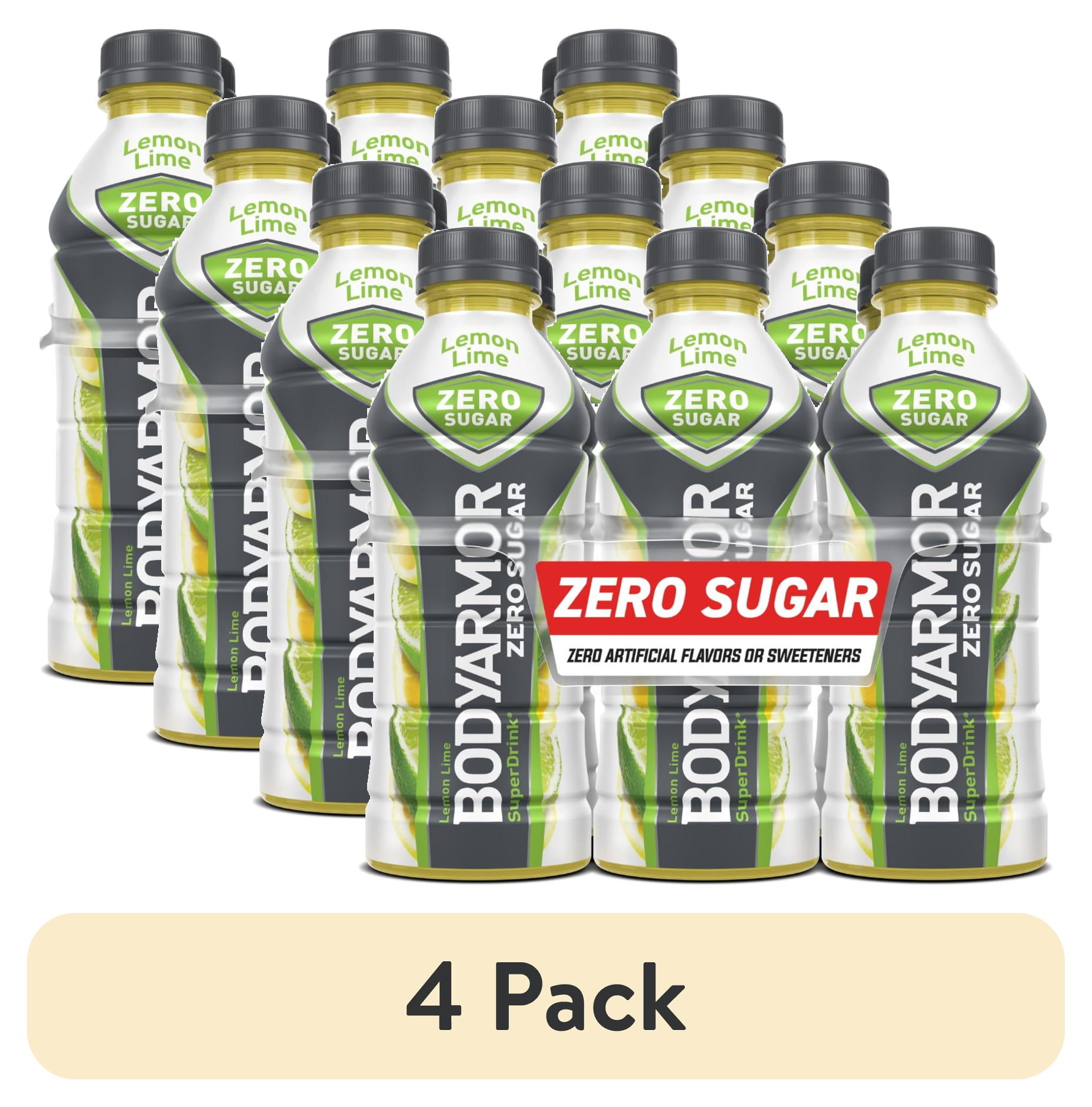 (4 pack) BODYARMOR ZERO Sugar Sports Drink Lemon Lime, 20 fl oz, 6 Pack ...