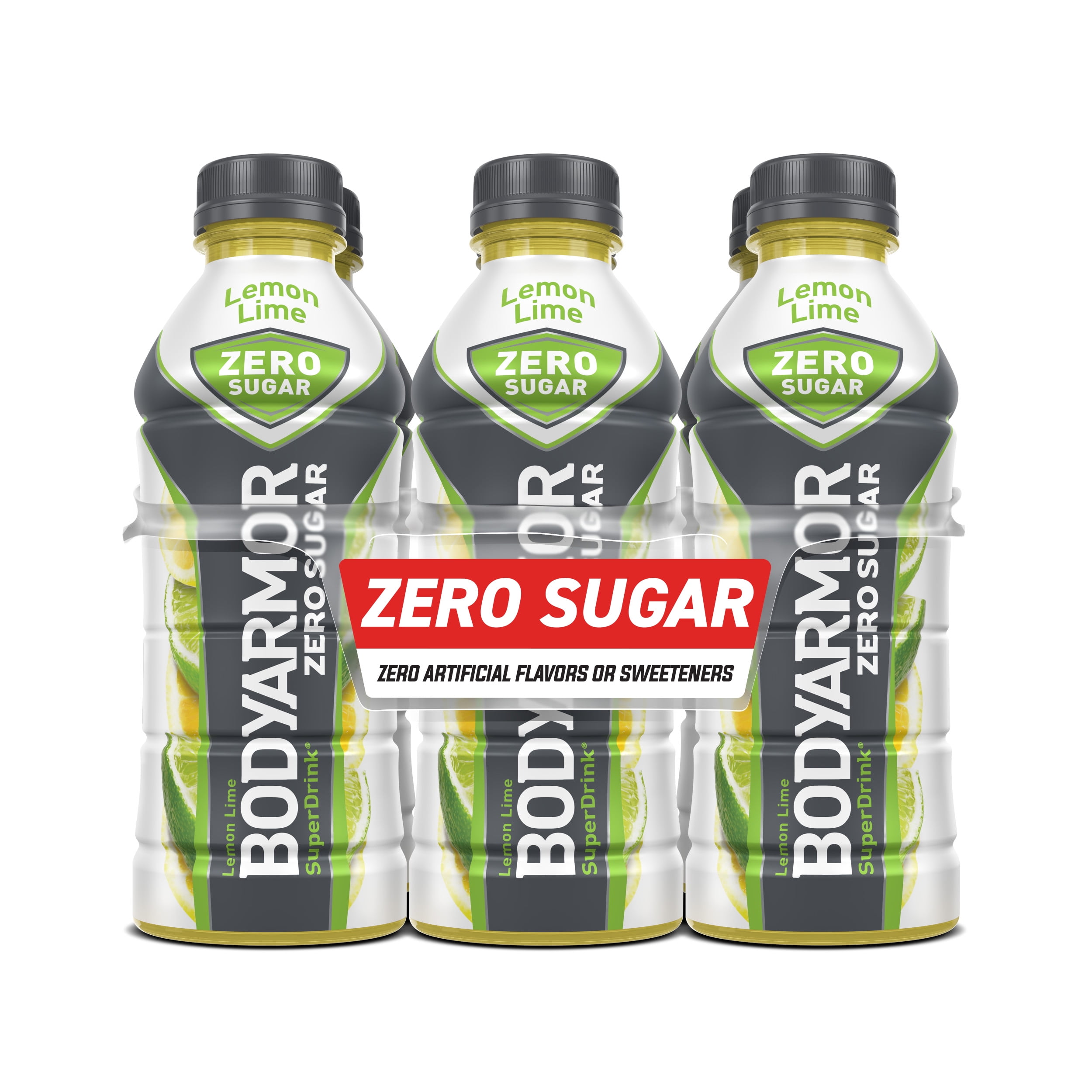 BODYARMOR Zero Sugar Lemon Lime Bottles, 20 fl oz, 6 Pack - Walmart.com