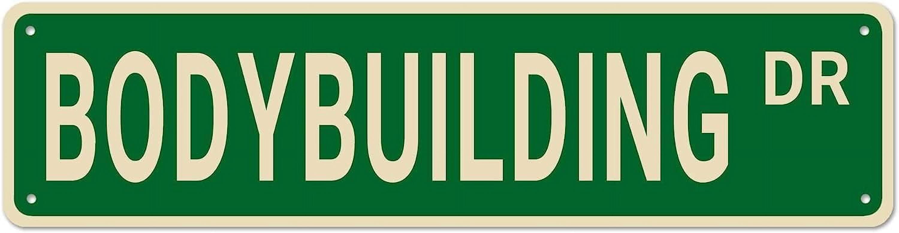 BODYBUILDING DR Vintage & Retro Tin Signs,, 4x16Inch for Bedroom ...