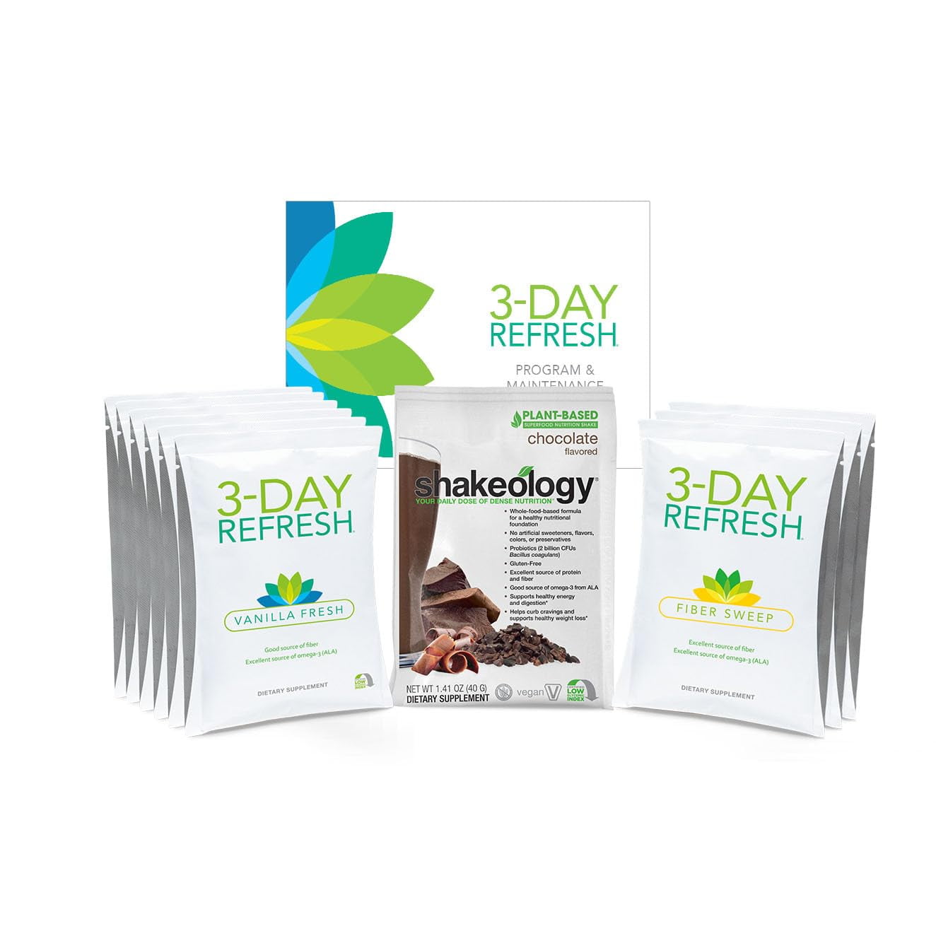 BODi 3-Day Refresh Complete Kit, Includes Shakeology Vegan Chocolate ...