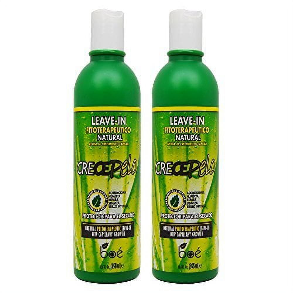 Boe Crece Pelo Leave-In Natural 12.6oz Pack of 2, Nourishes and ...
