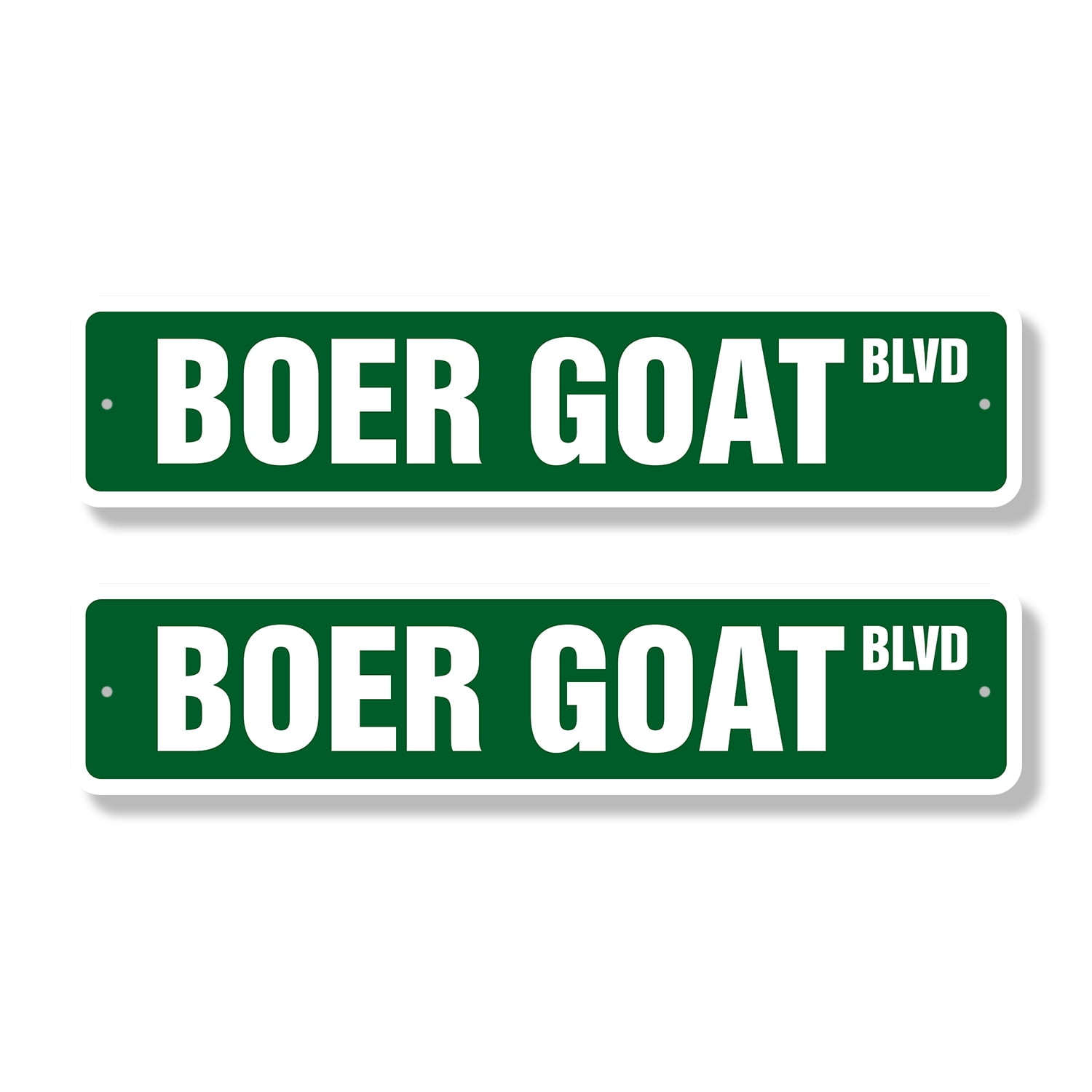 BOER GOAT Classic Street Sign (2 Pack) goats farm farmer signs animal ...