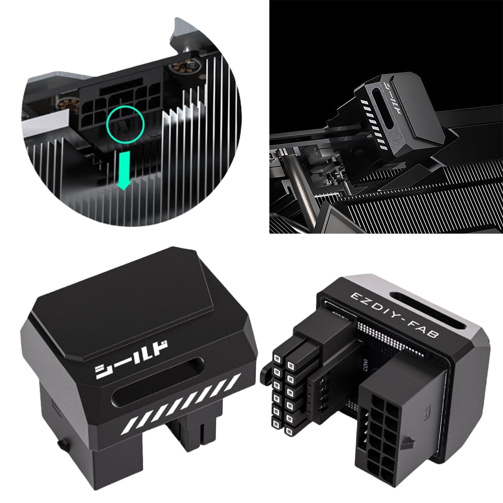 BOFEER 12VHPWR 180 Degree Angled Adapter 600W 16 Pin GPU Power ...