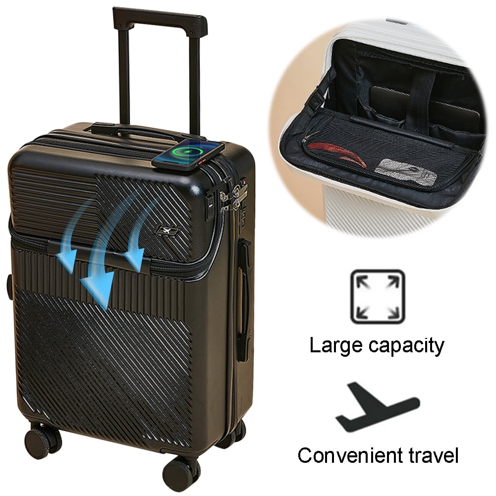 BOFEER 20in Front Opening Cabin Suitcase Large Capacity Carry On ...