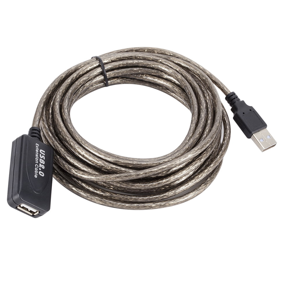 BOFEER 5/10/15/20m USB 2.0 Extension Cable Male to Female Active ...