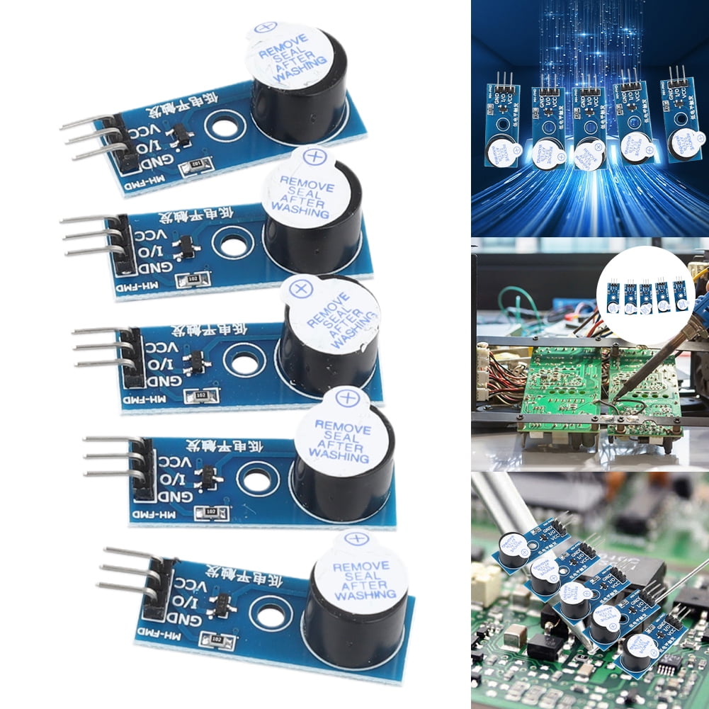 BOFEER 5PCS Active Buzzer Low Level Modules 3.3V-5V Buzzer Module Low ...