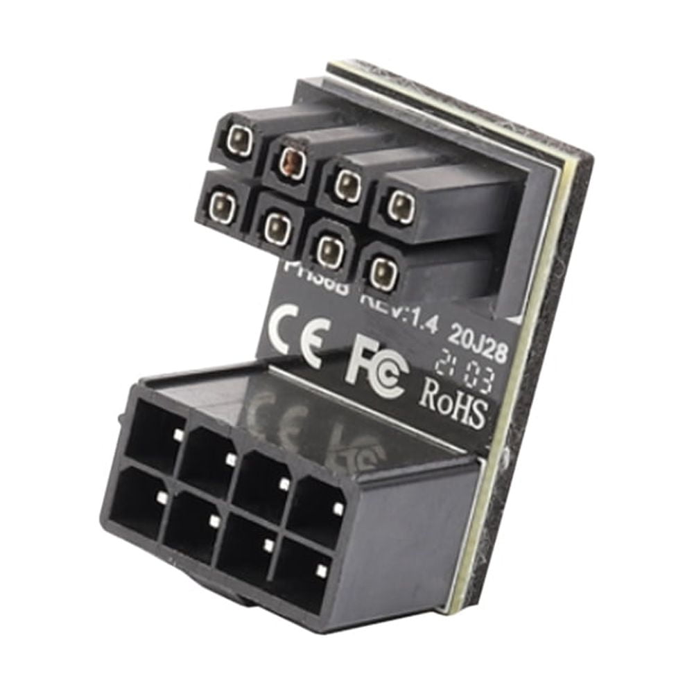 BOFEER ATX 6 Pin 8 Pin Female to Male 180 Degree Angled Graphics Card ...