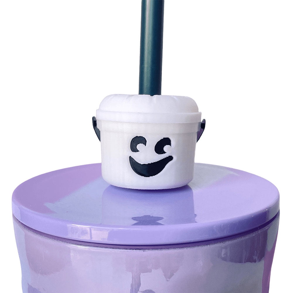 BOFEER Halloween Pumpkin Straw Decor Creative Funny Straw Decoration ...