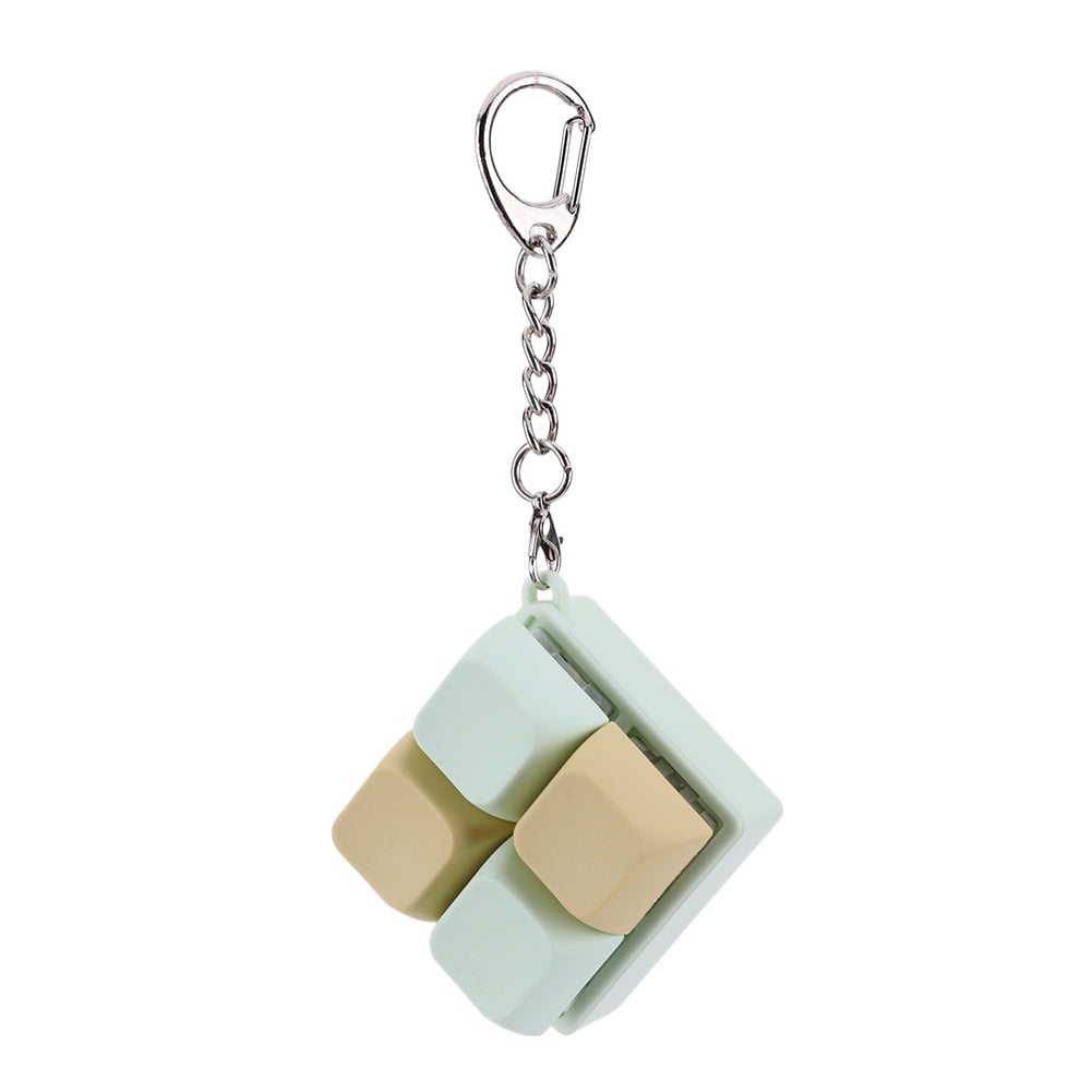 BOFEER Keyboard Fidget Clicker Keychain 4 Keys DIY Mechanical Keyboard ...
